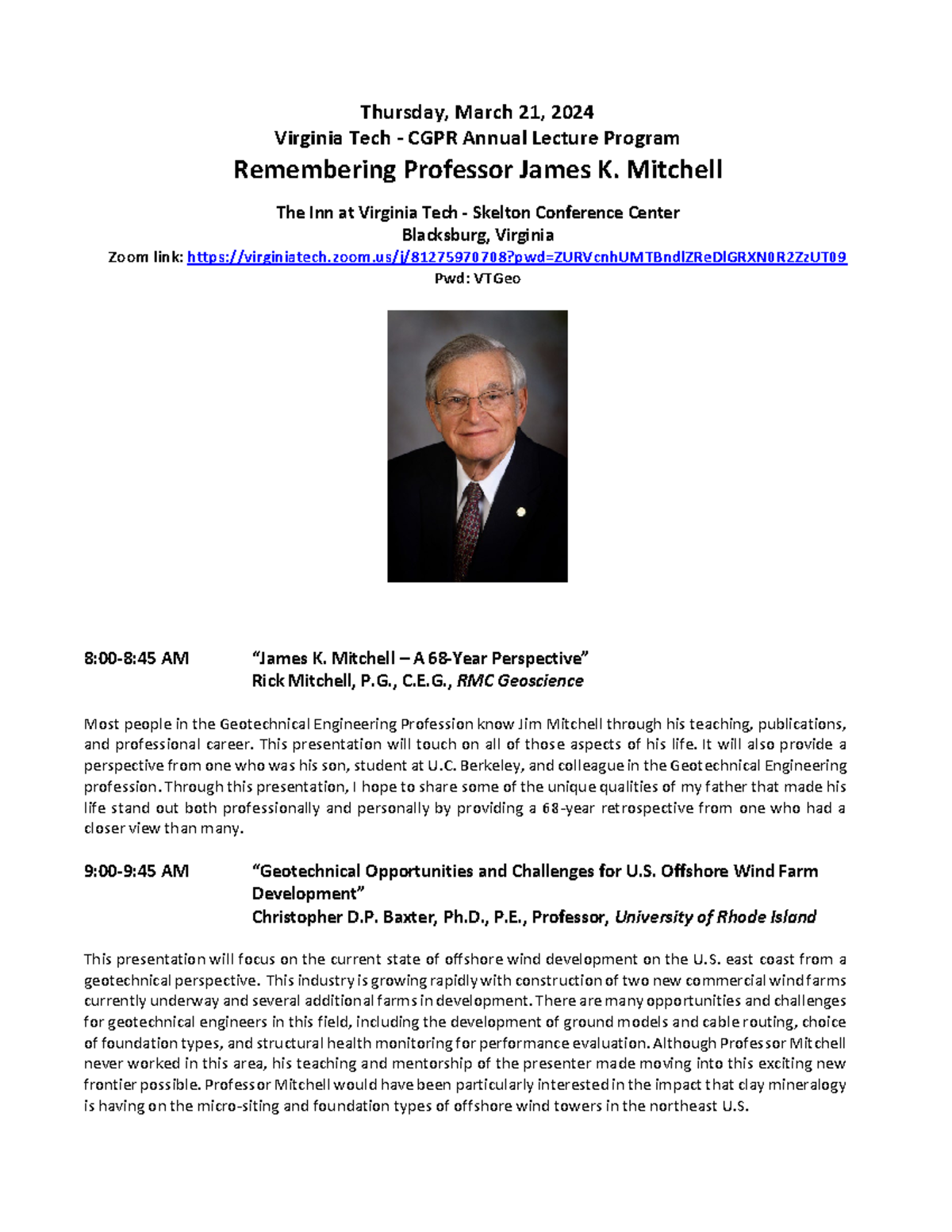 2024 CGPR Lecture Program 240317 111803 - Thursday, March 21, 2024 ...