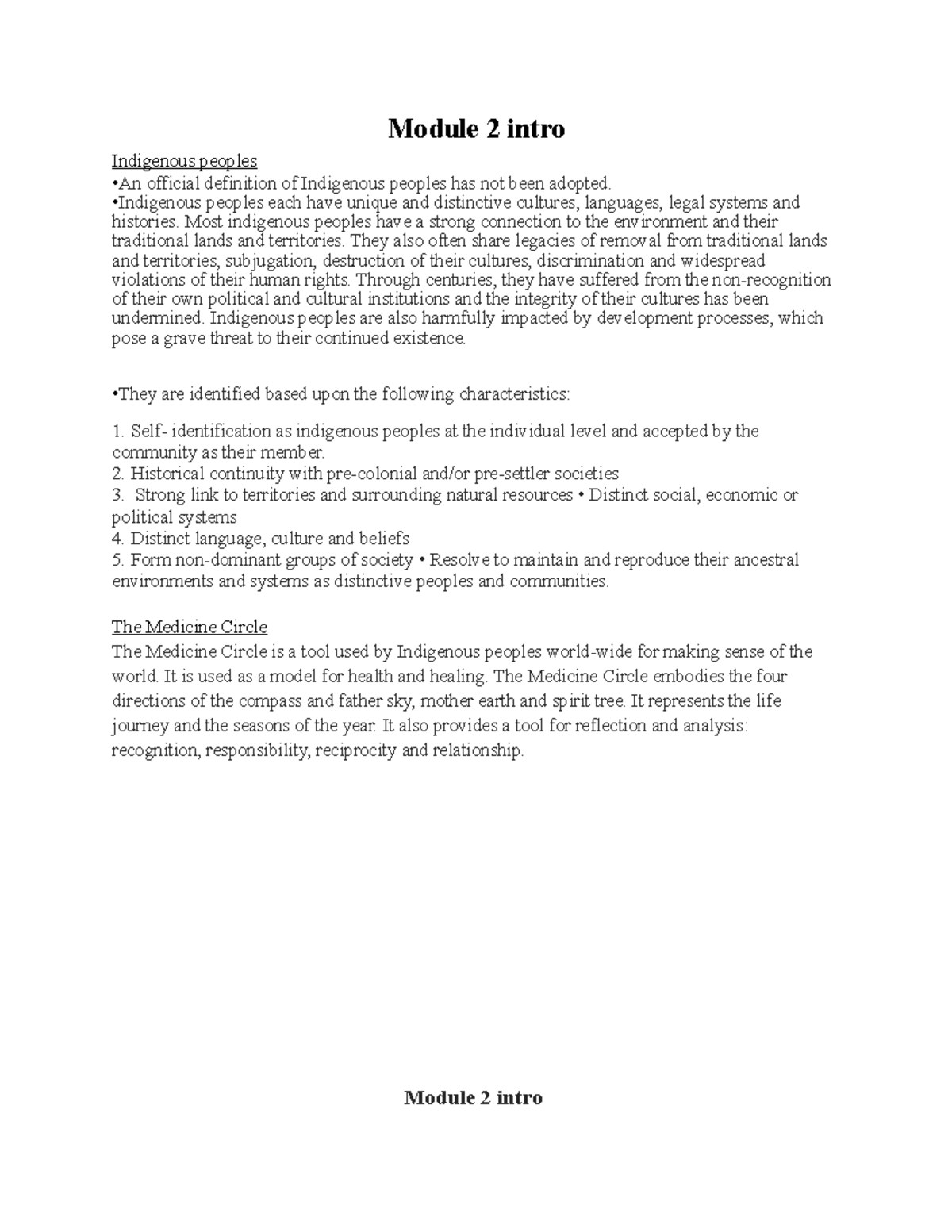 IND Module 2 intro - Module 2 intro Indigenous peoples An official ...