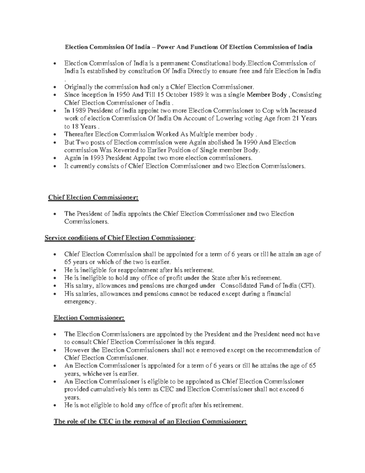 Election Commission Of India power and function lecture 5-converted ...