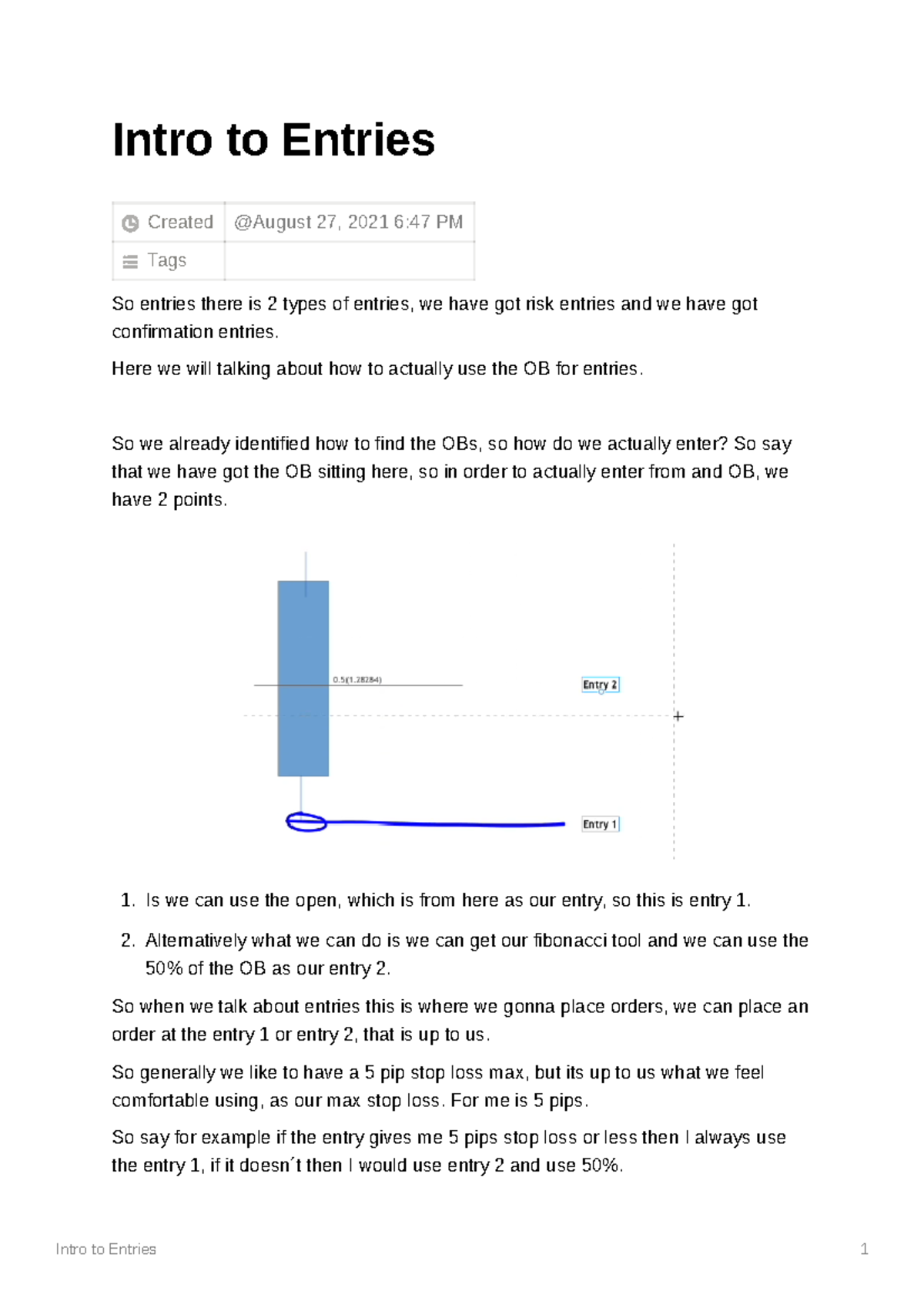Part 8 - Intro to Entries - Intro to Entries Created Tags So entries ...