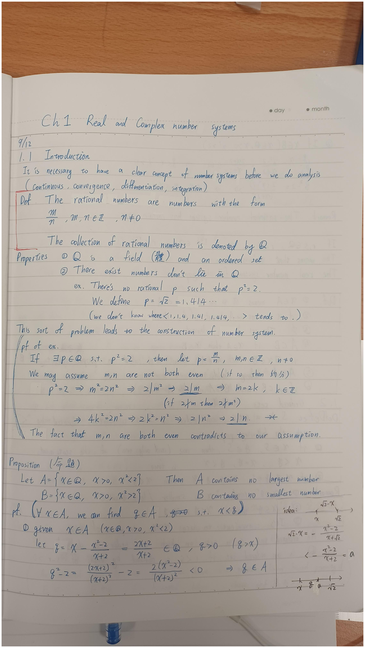 Introduction to Analysis Rudin CH1 notes - Studocu