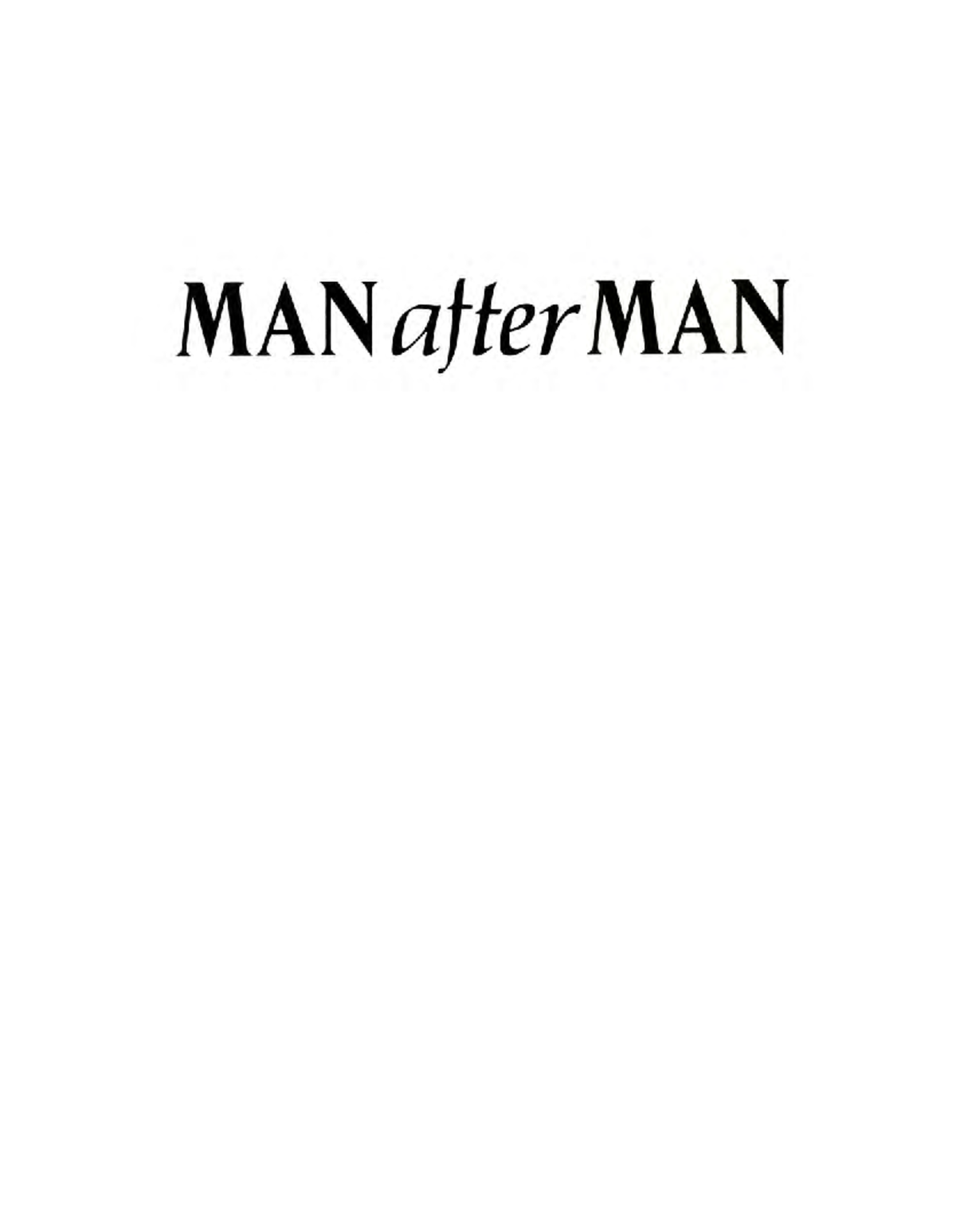 man after man dougal dixon - BIOL 374 - Studocu