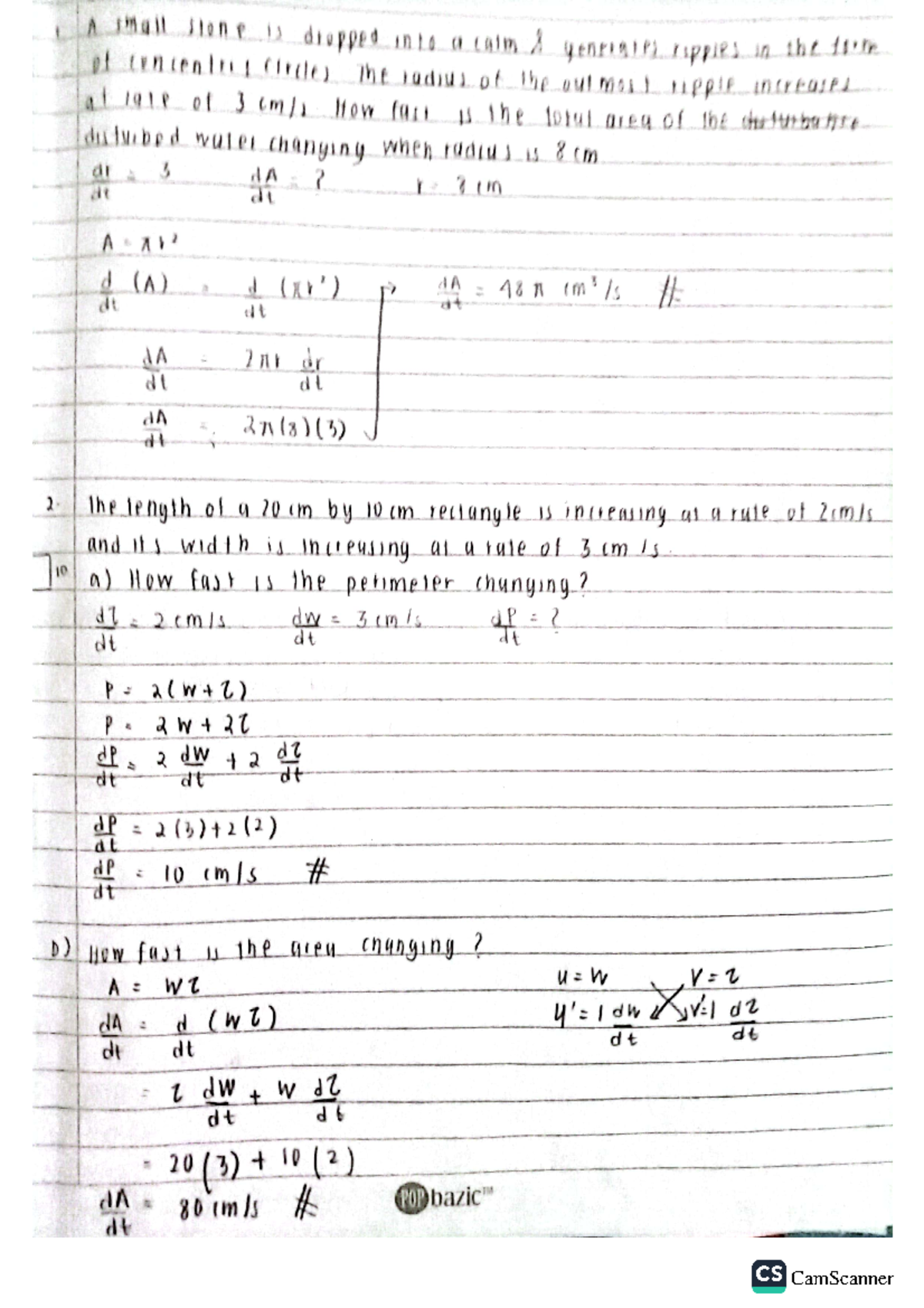 TUTO Maths Ex 2.1 2.2 2 - Foundation of Mathematics for Scientists ...