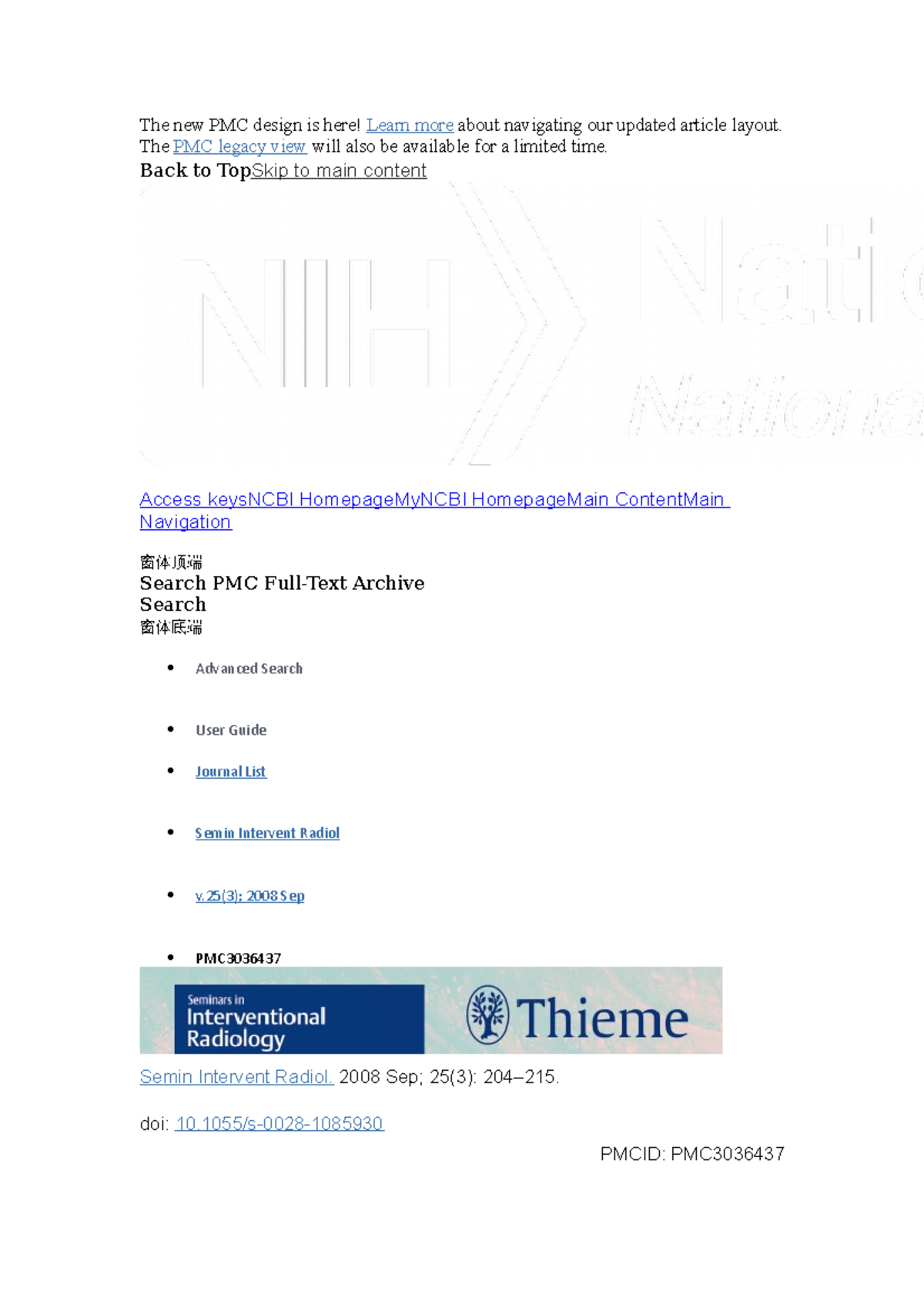 The new PMC design is here - The PMC legacy view will also be available ...