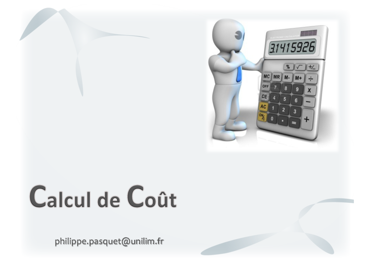 Cas Calcul des coûts - Cas " fil rouge" : Cas Jacobus STAINER o La ...