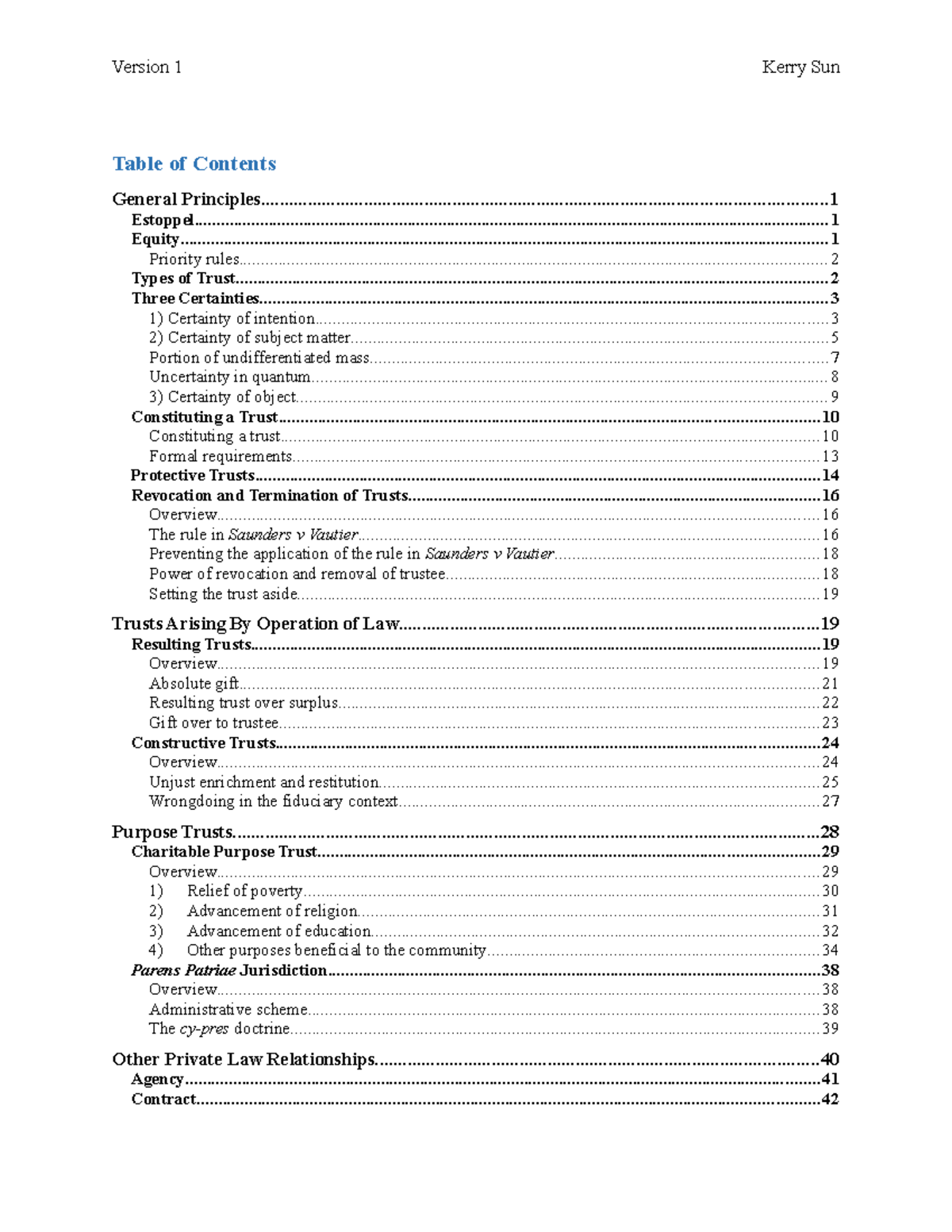 Trusts, Prof. Katz, 2016-17, Map - Sun - Version 1 Kerry Sun General ...