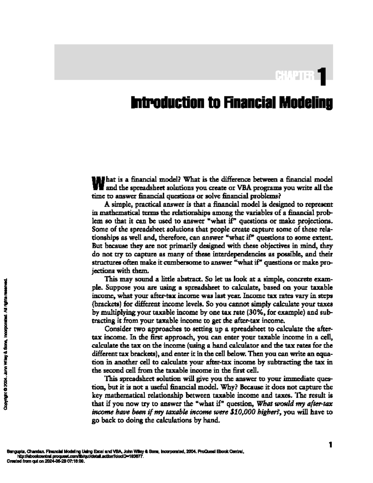 Introduction to Financial modeling - Some of the spreadsheet solutions ...