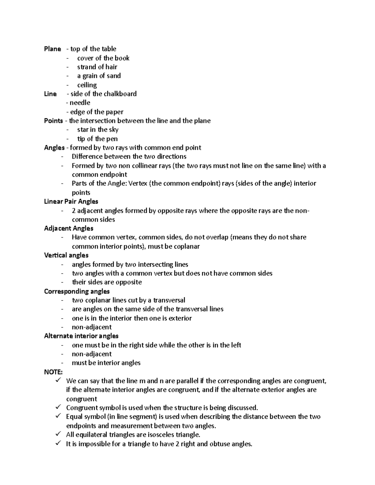 Math Plane Geometry - Plane - top of the table - cover of the book ...