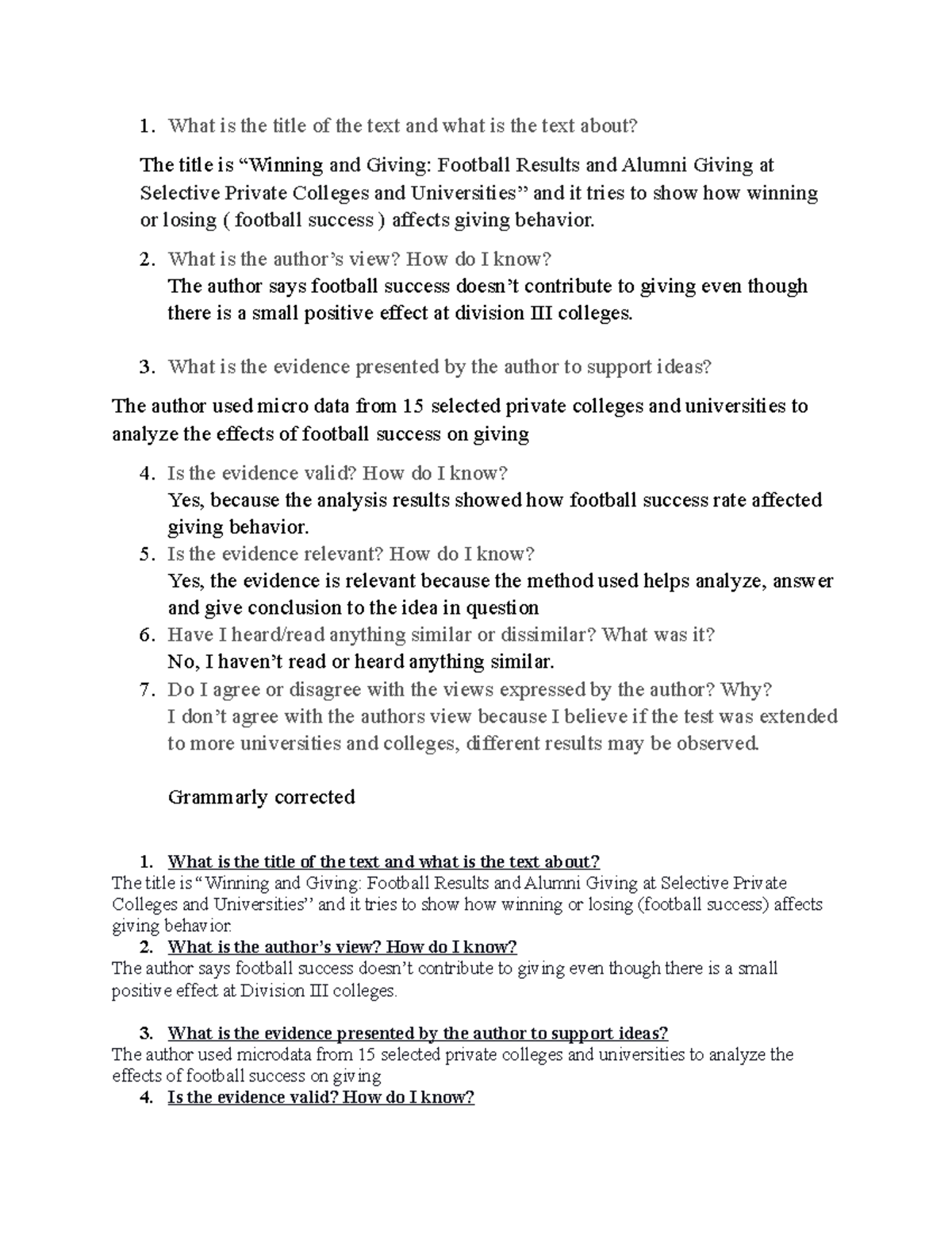 English Composition ENG101 Unit 5 All Assignments - What is the title ...