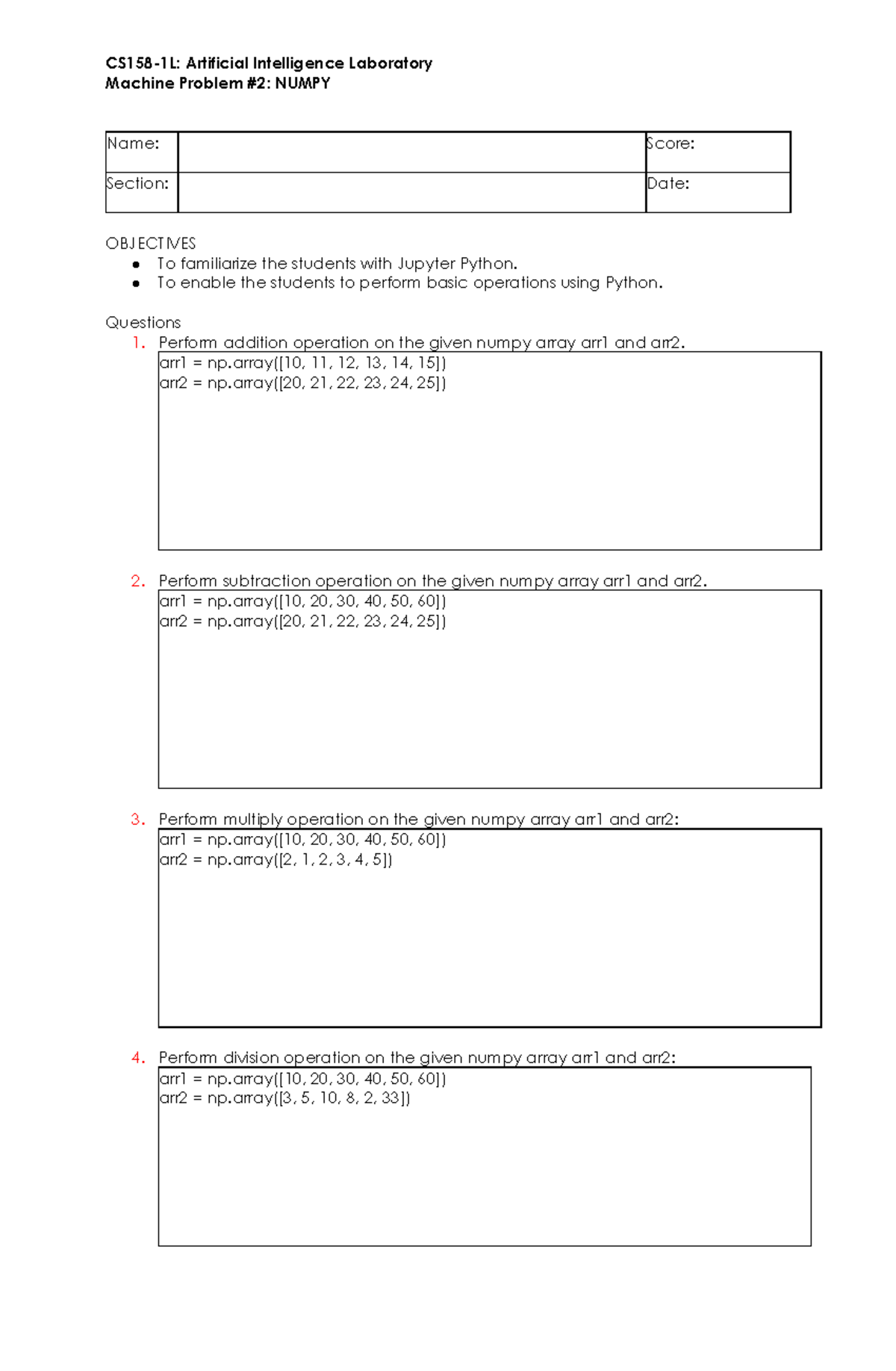 Machine-Problem-2 - AI - CS158-1L: Artificial Intelligence Laboratory ...