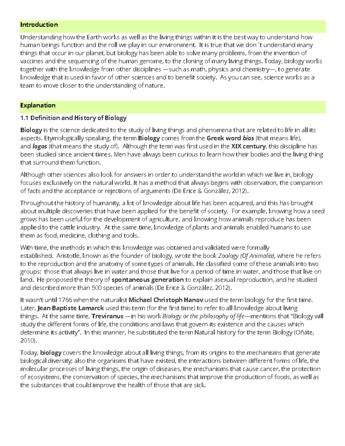 Guía life science - work - Introduction Understanding how the Earth ...