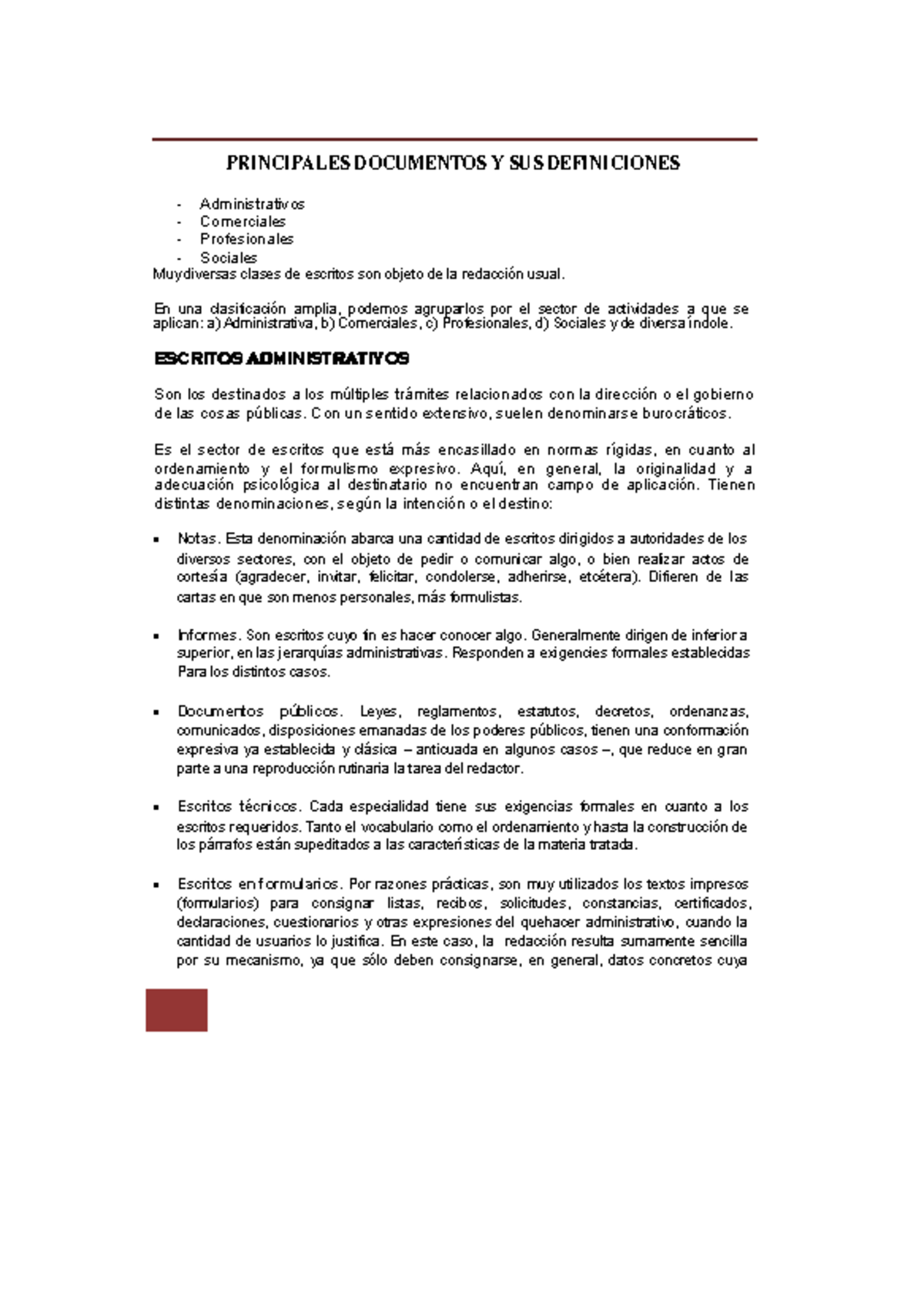 2 Principales documentos importantes en la vida cotidiana - PRINCIPALES ...