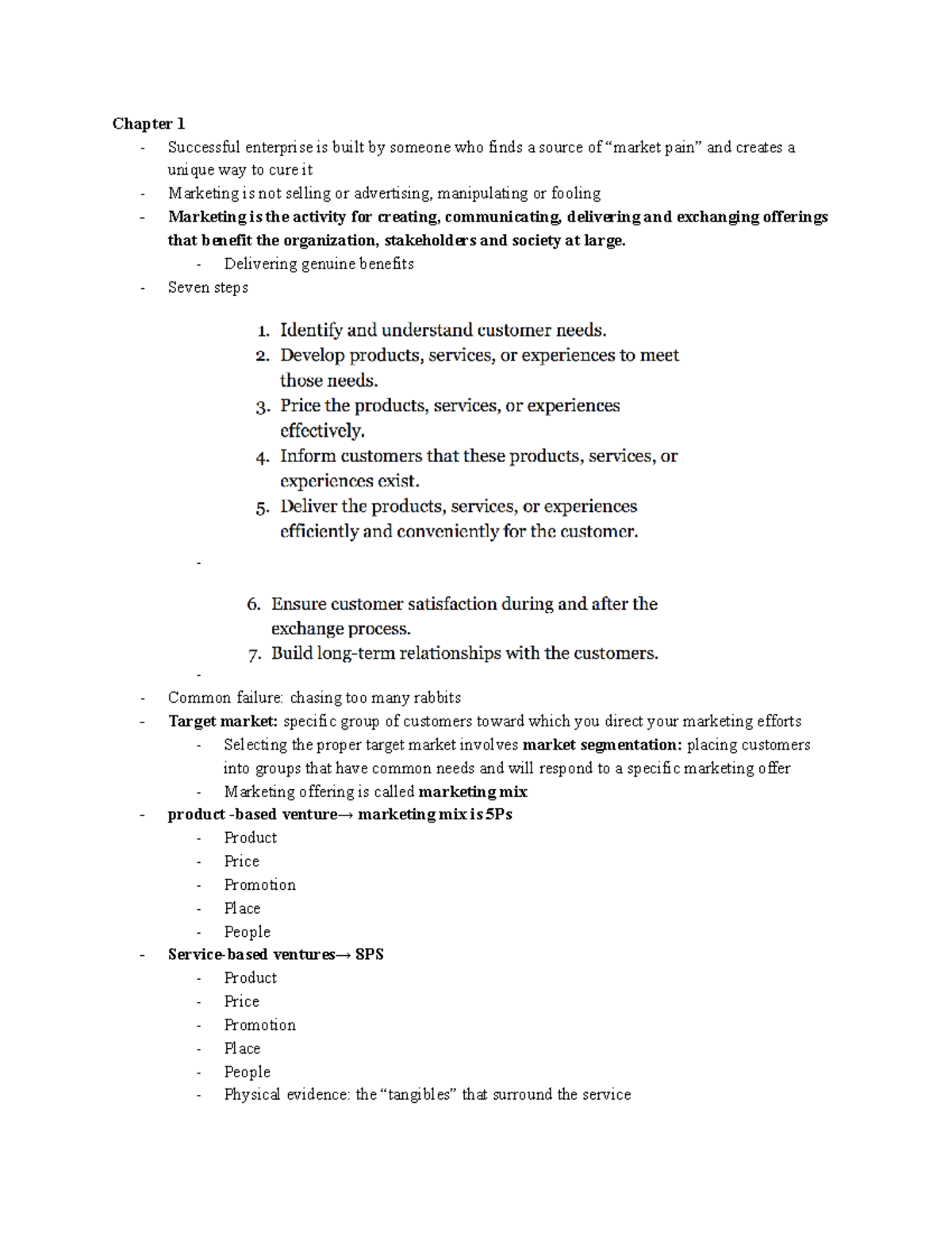 Homework Chapter Reading Notes - Chapter 1 - Successful enterprise is ...