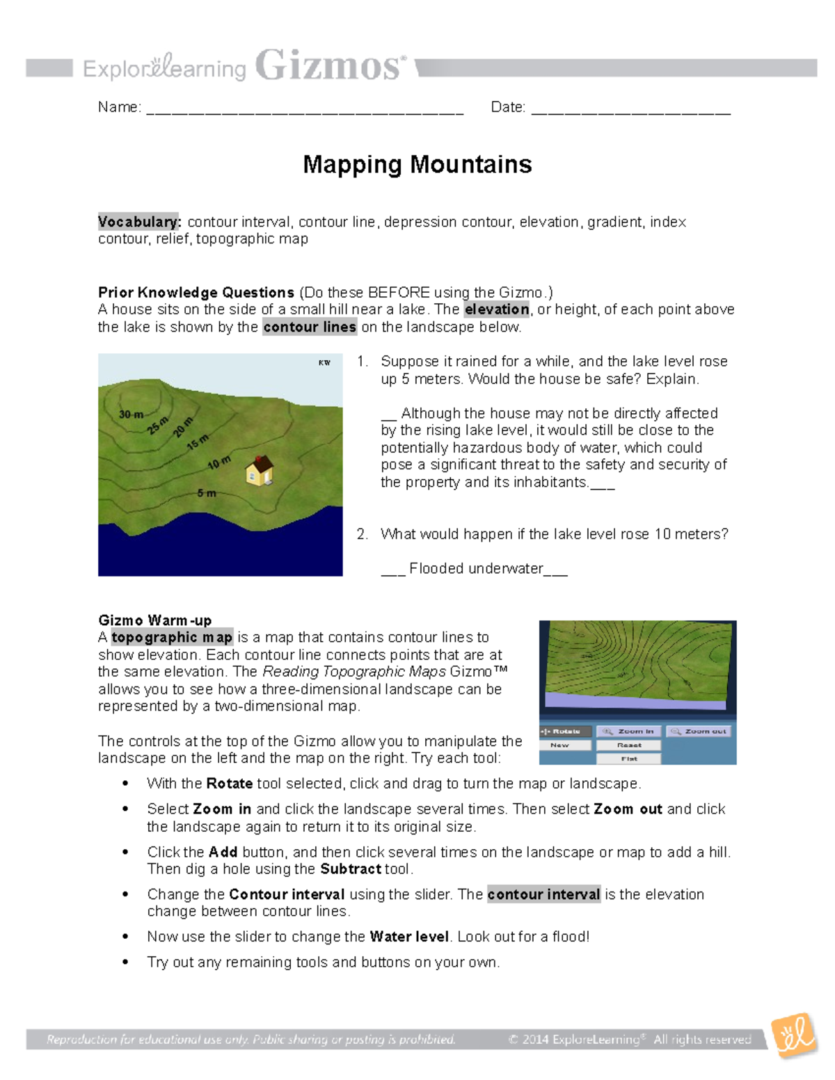 Mapping Mountains-1 - Mountain - Name ...