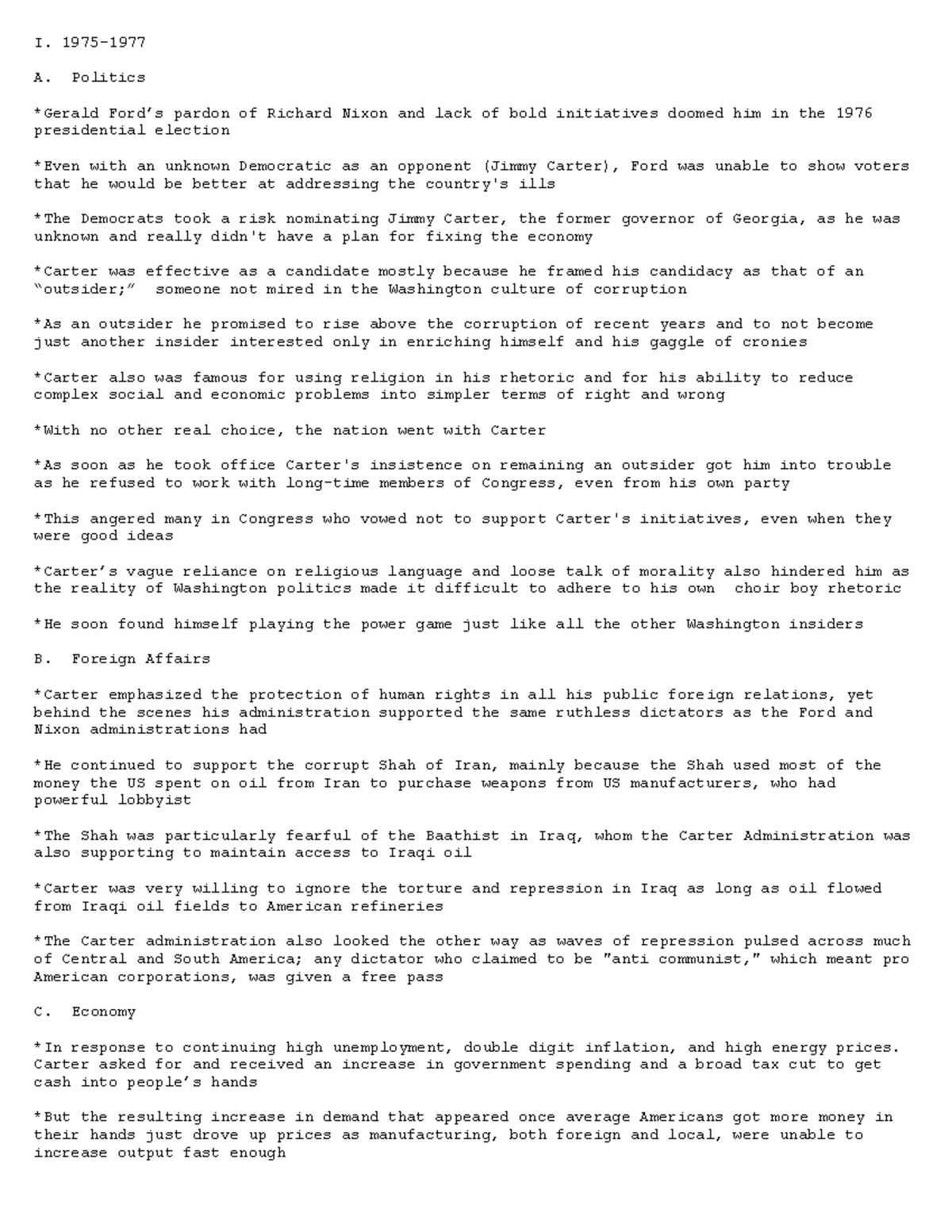 1970-1990s Lecture - professor Deborah Rayner - I. 1975-1977 A ...