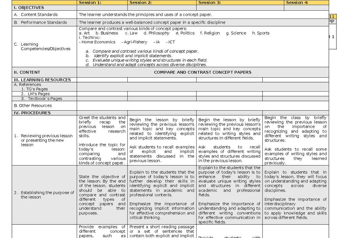 EAPP- Quarter 3-WEEK9 - eapp - DAILY LESSON LOG Department of Education ...