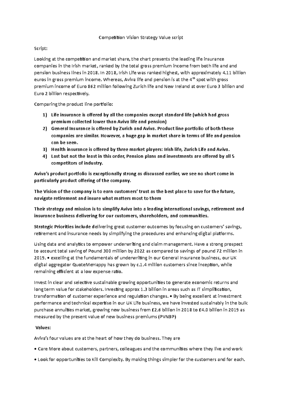 Competition Vision Strategy Value script - Competition Vision Strategy ...