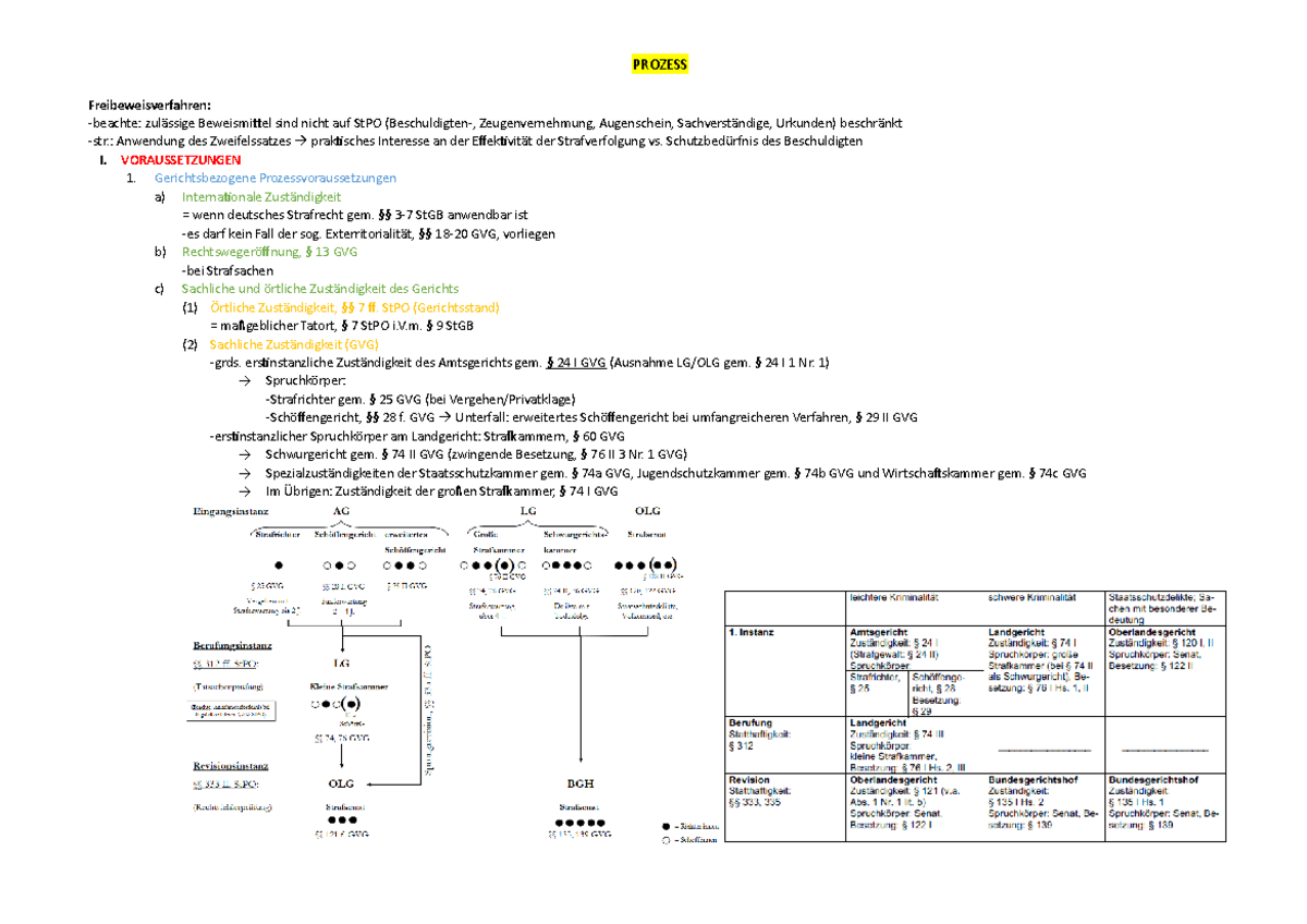 Prozess - StPO bei Prof. Steinberg/Albrecht - PROZESS ...