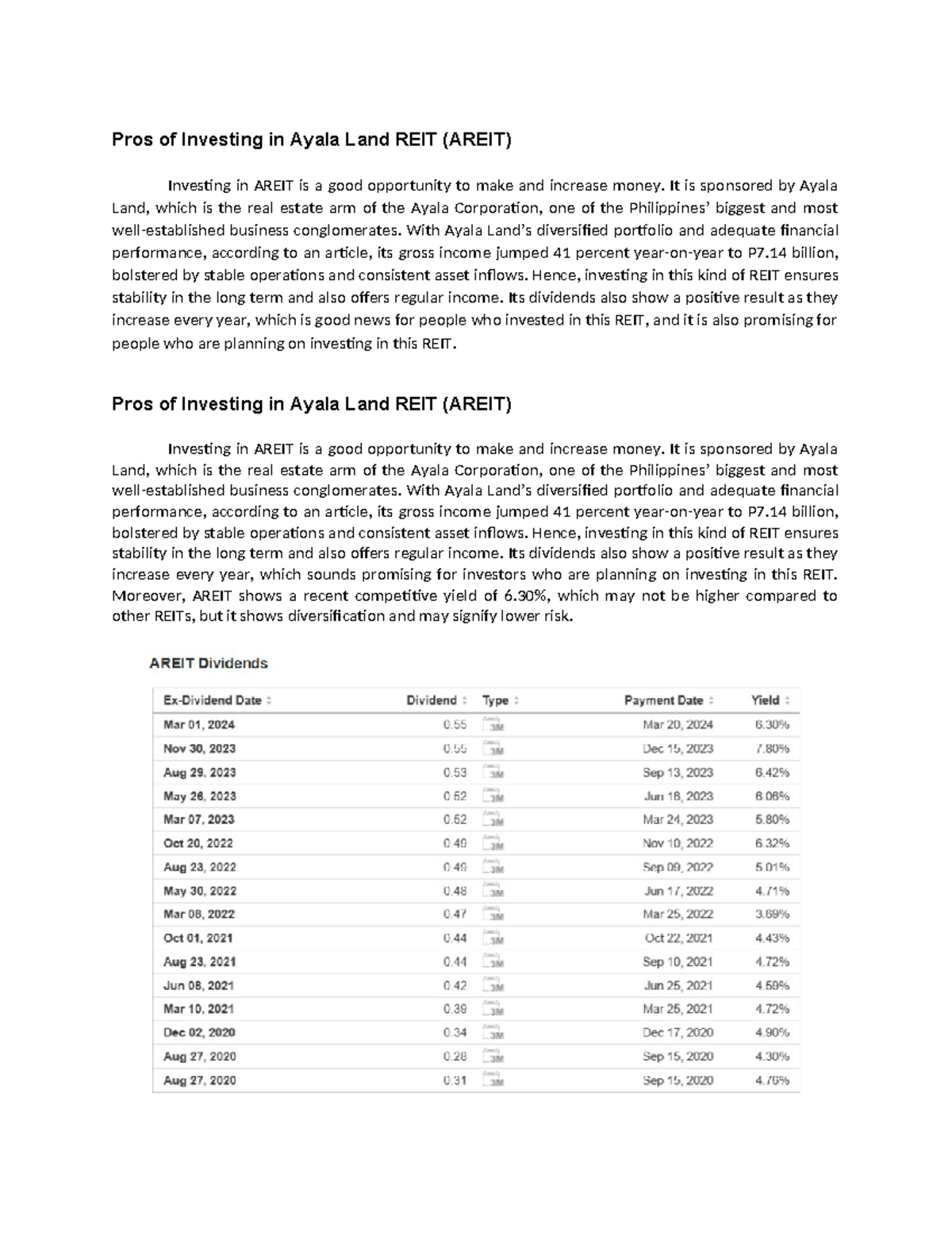 Areits - Pros of Investing in Ayala Land REIT (AREIT) Investing in ...