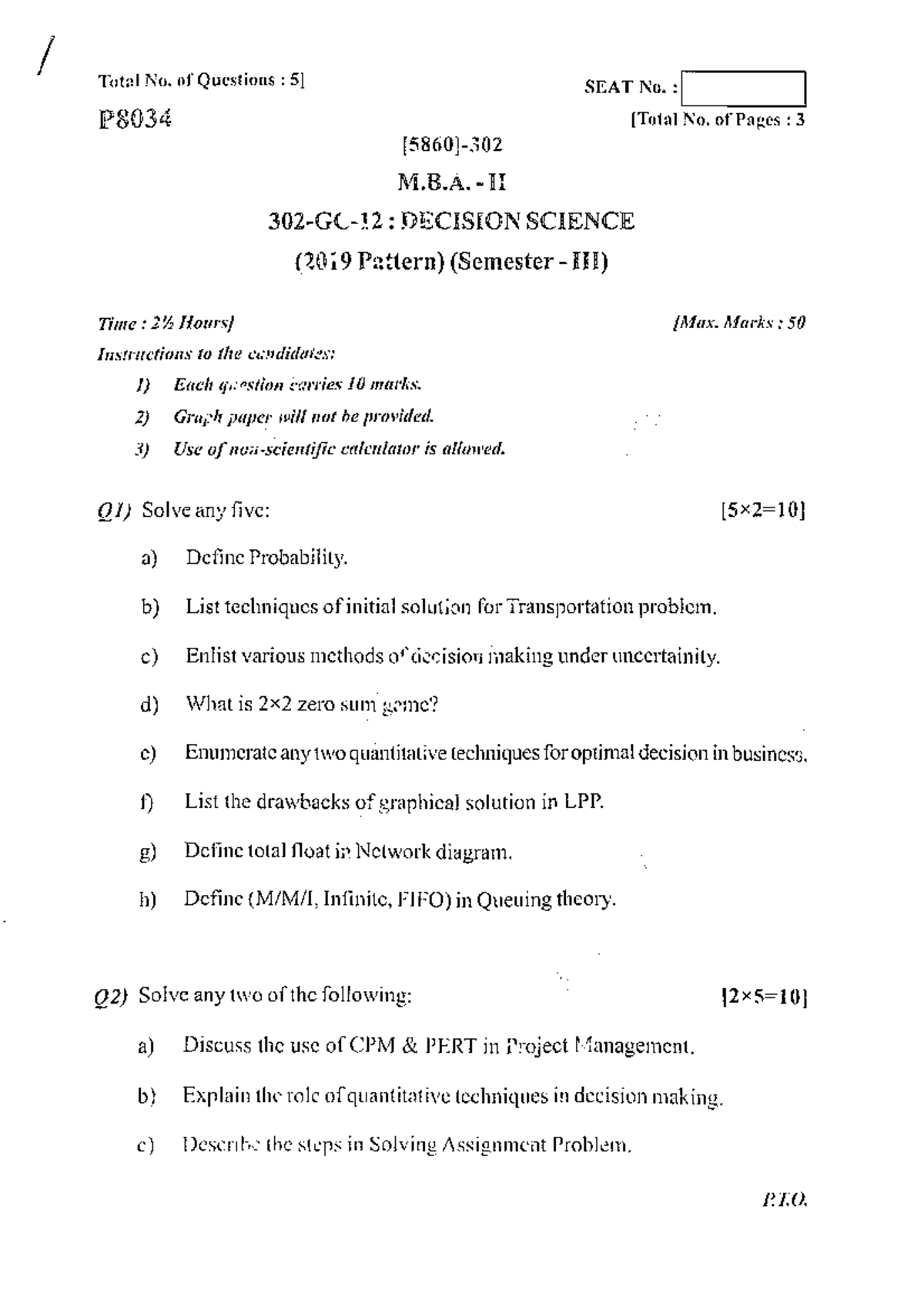 MBA Sem - III 2022 - B2B marketing - Master of business admistration ...