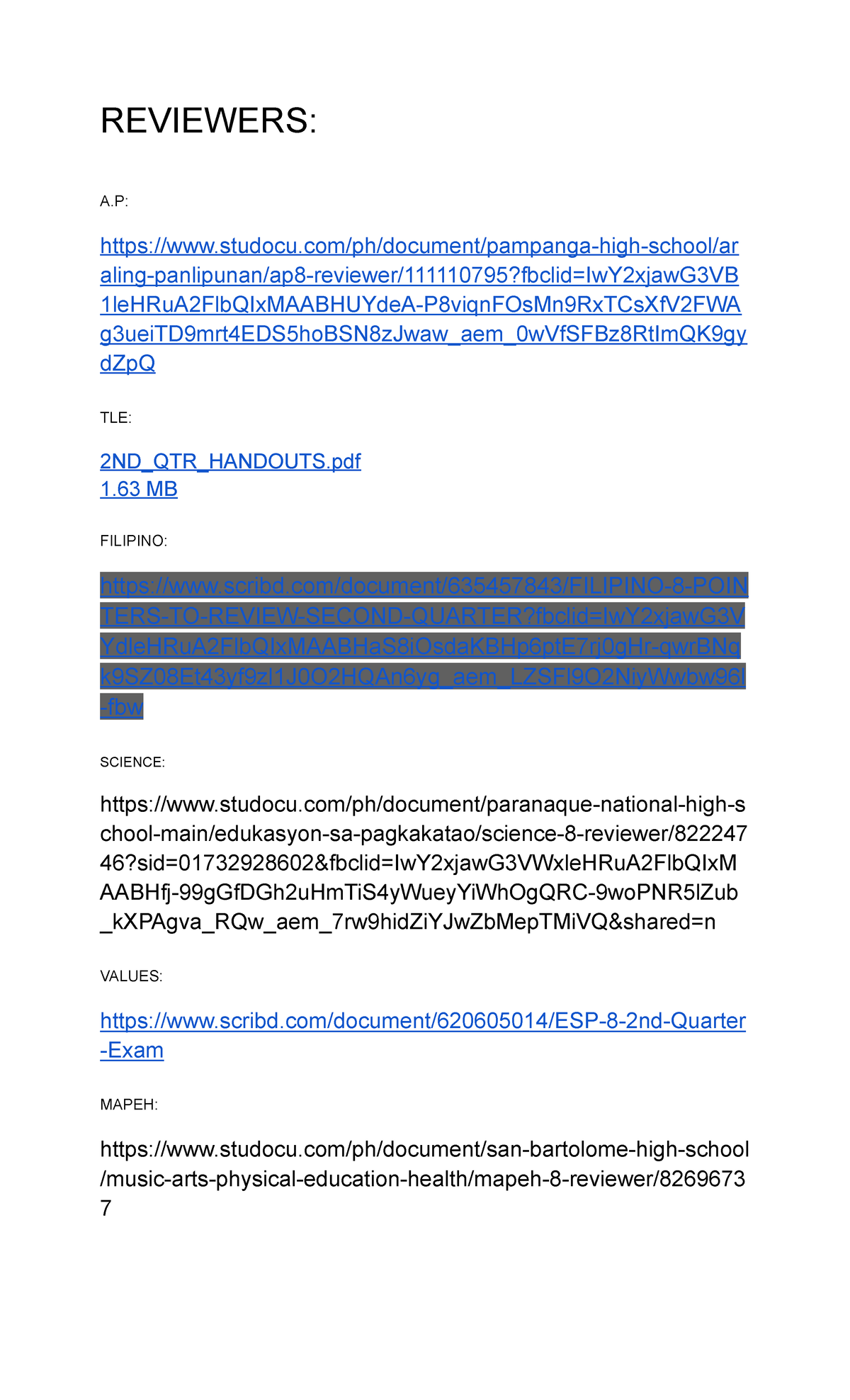 Reviewers-8-Q2 - hvmtjyzjrxktdkutl - REVIEWERS: A: studocu/ph/document ...