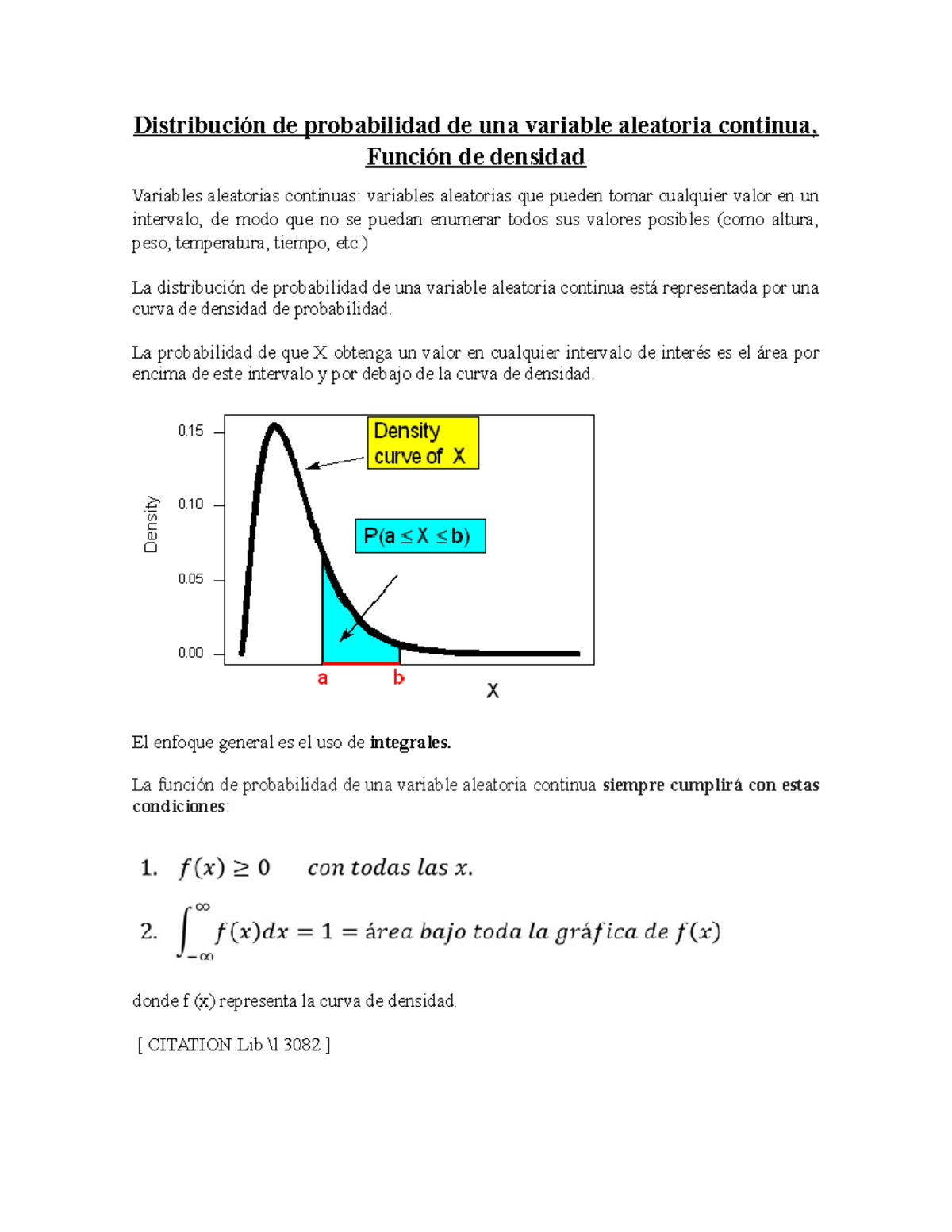 Distribución de probabilidad de una variable aleatoria continua - ) La ...