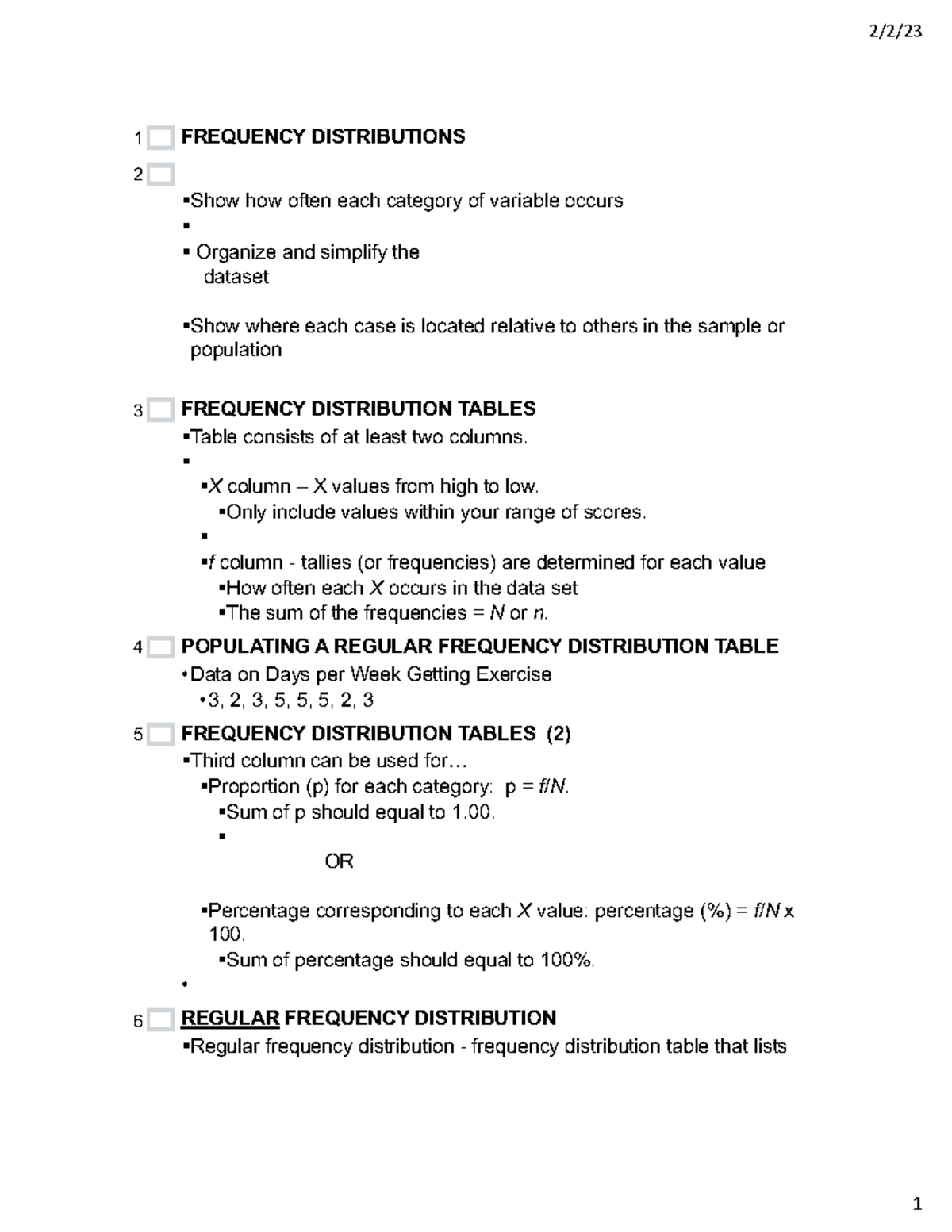 Chapter 2 - stats lecture with practice - 2/2/ 1 FREQUENCY ...