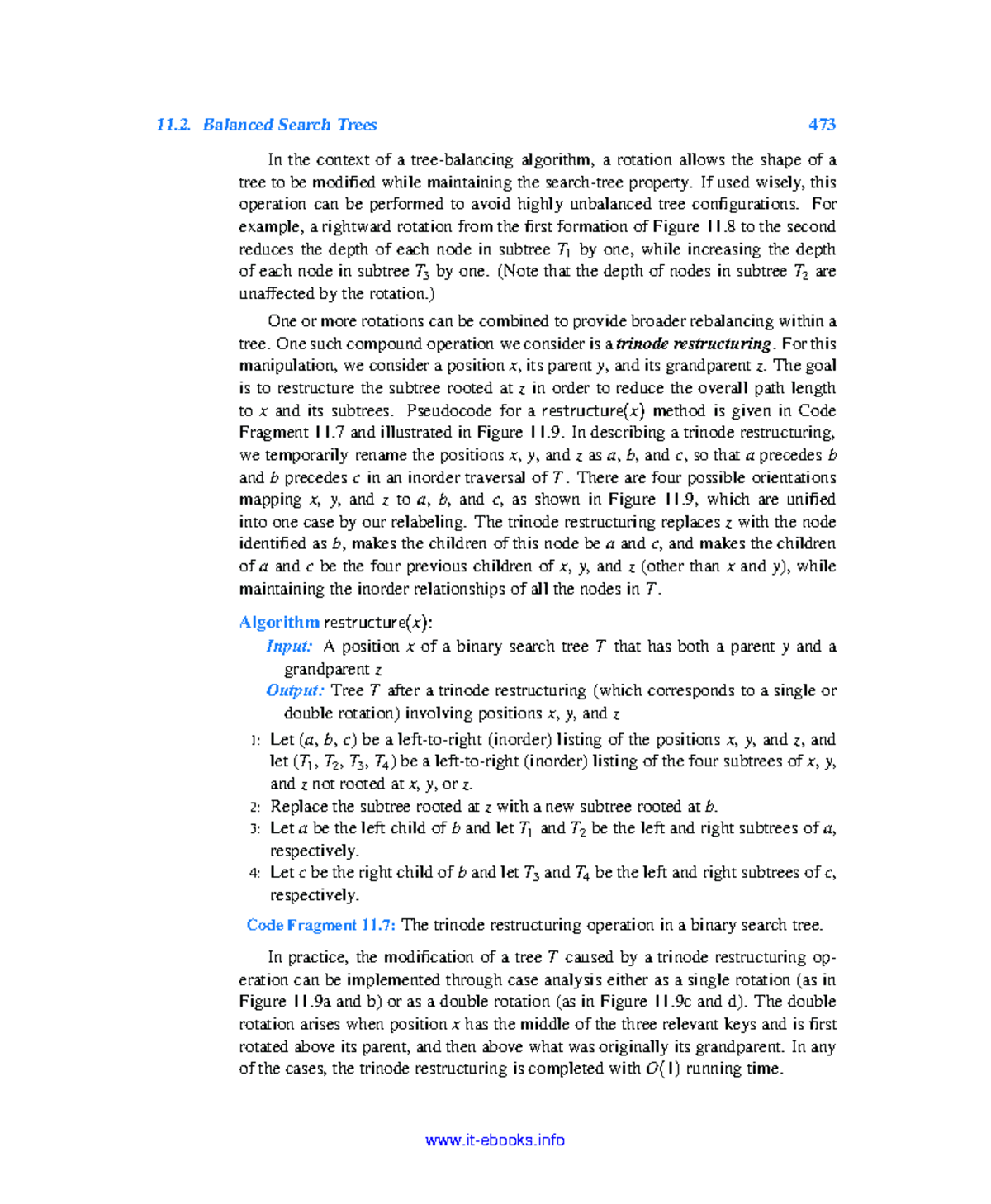 Data Structures and Algorithms in Java -50 - Balanced Search Trees 473 ...