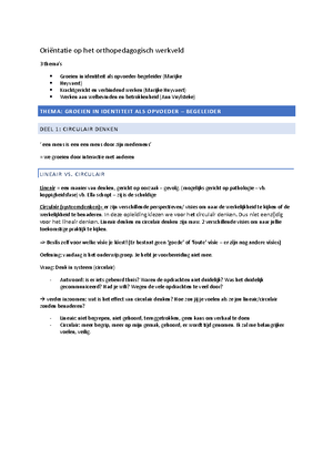 Oriëntatie-op-het-orthopedagogisch-werkveld - Oriëntatie op het ...