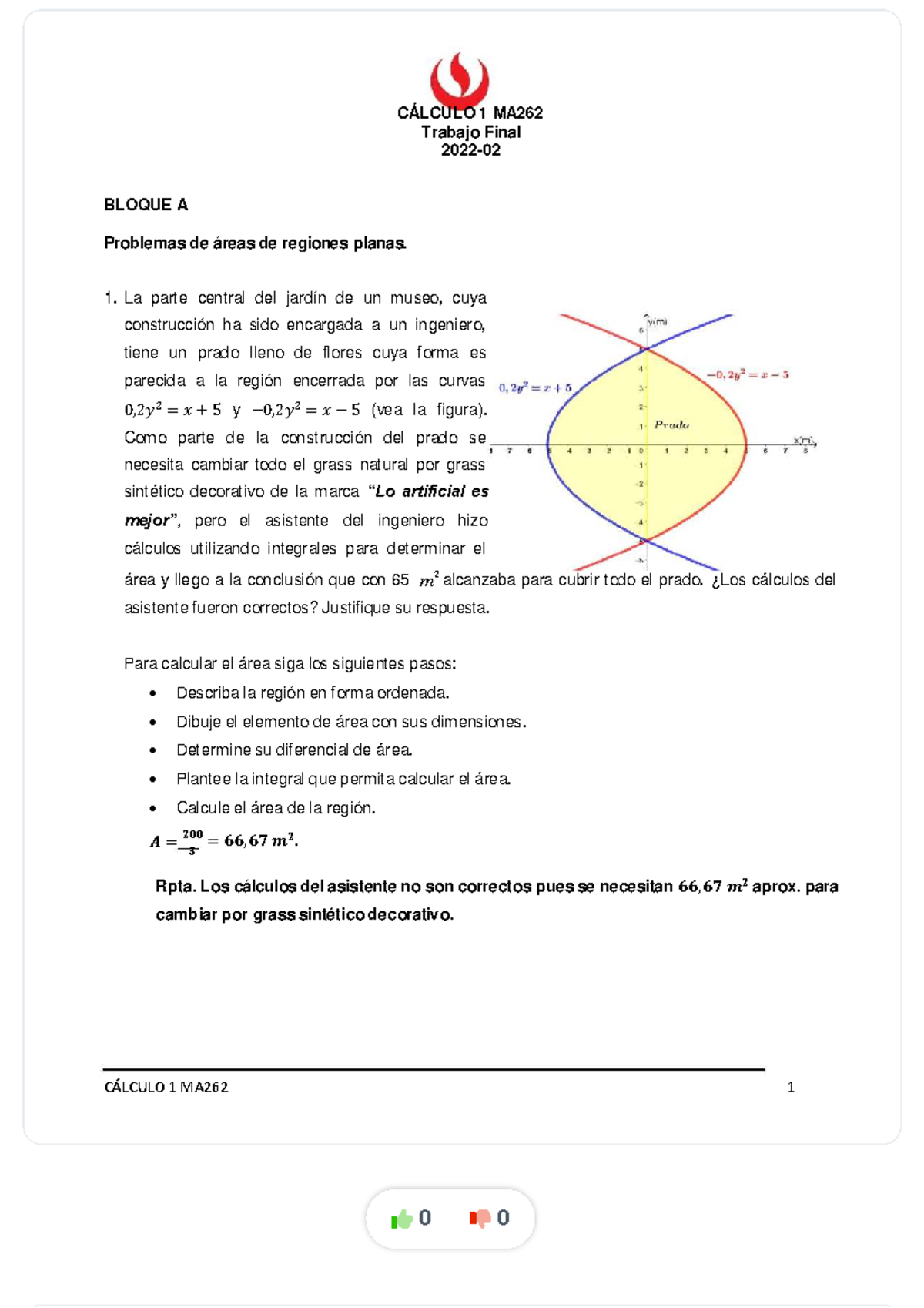 Ma262-lista-de-ejercicios-trabajo-final compress - CÁLCULO 1 MA262 1 CÁLCULO 1 MA Trabajo Final ...