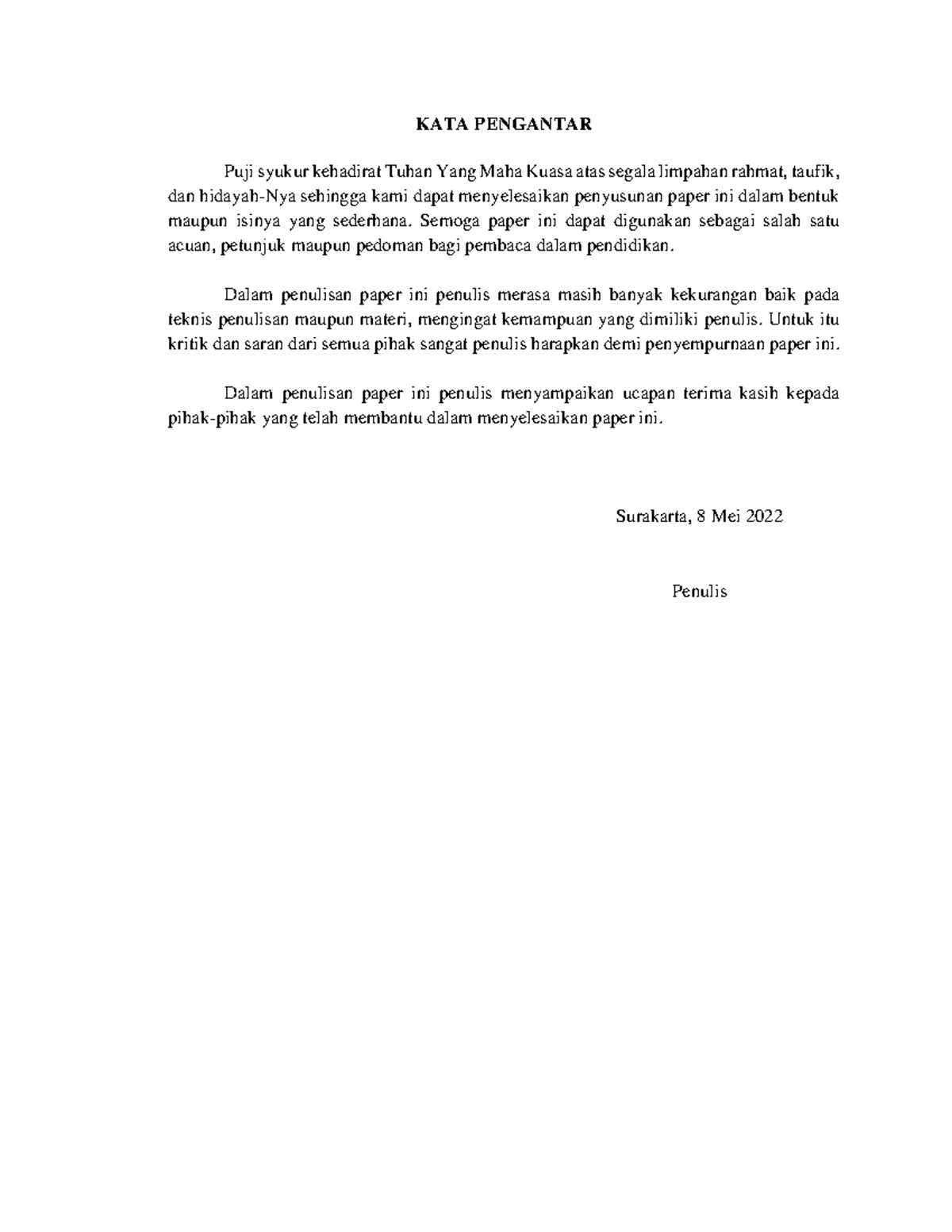 Paper Perbankan - KATA PENGANTAR Puji syukur kehadirat Tuhan Yang Maha ...