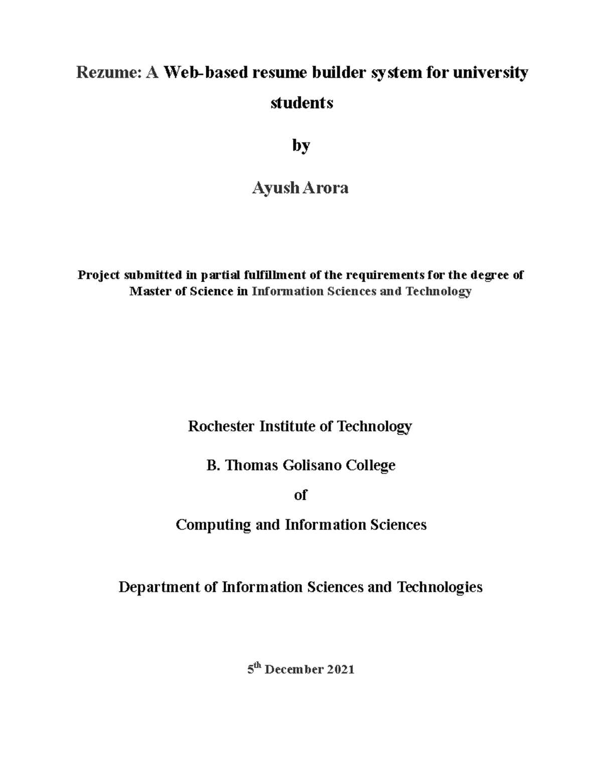 Web-based resume builder system for university students - Rezume: A Web ...