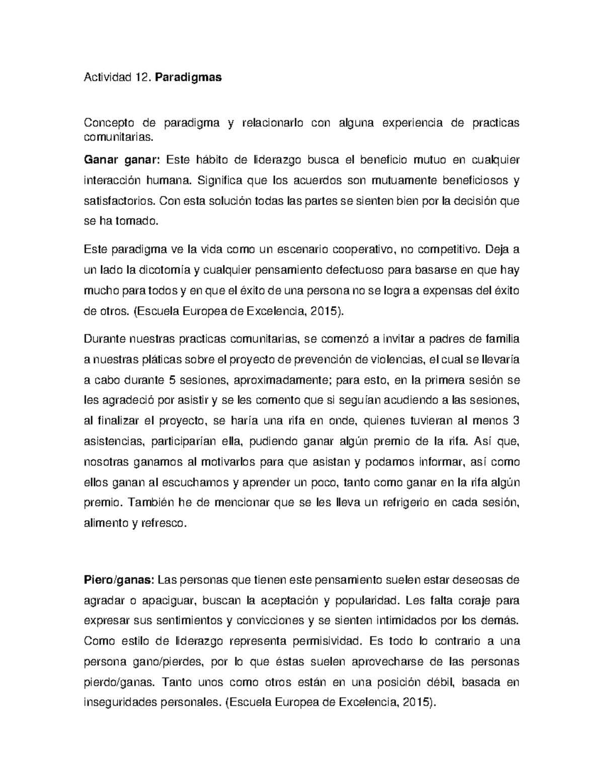 Actividad 12 Paradigmas - Actividad 12. Paradigmas Concepto de ...