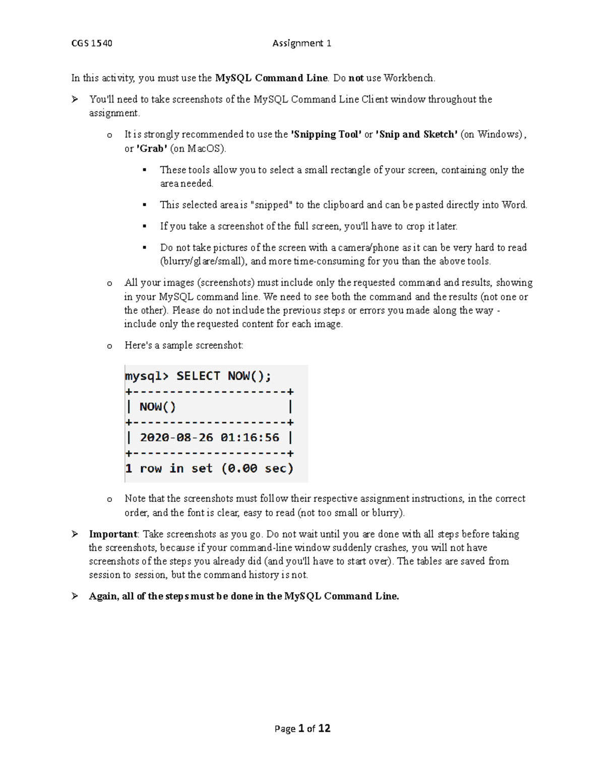 21-1-a1 - Practice material for the course. - In this activity, you must use the MySQL Command ...