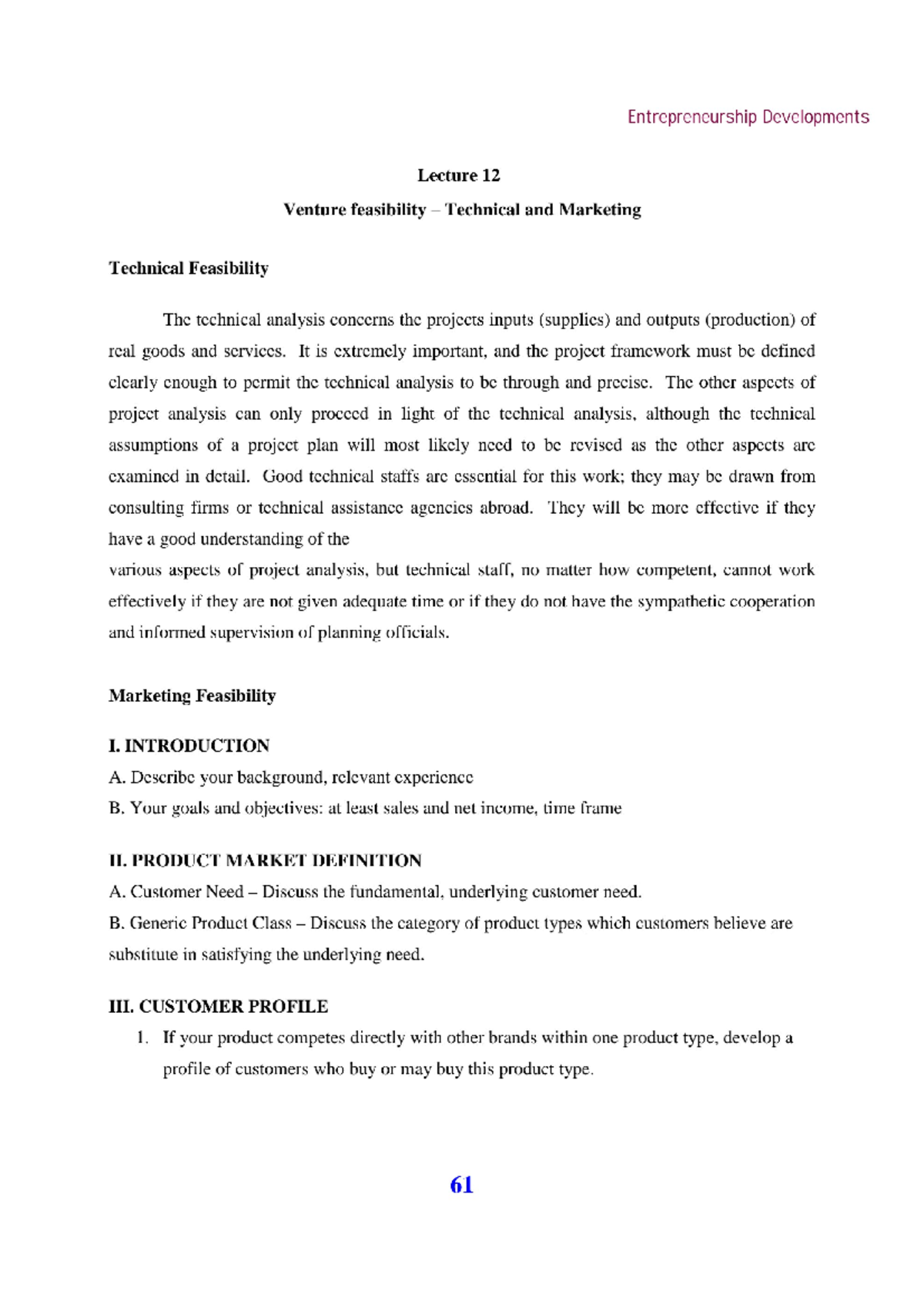 Entrepreneurship development notes (part 4) - Studocu