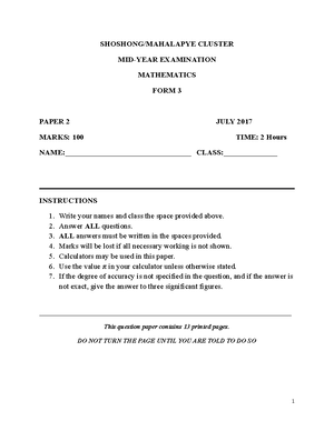 JCE Science Paper 2 - Revision booklet - CRACKiT Tuition Botswana Term ...