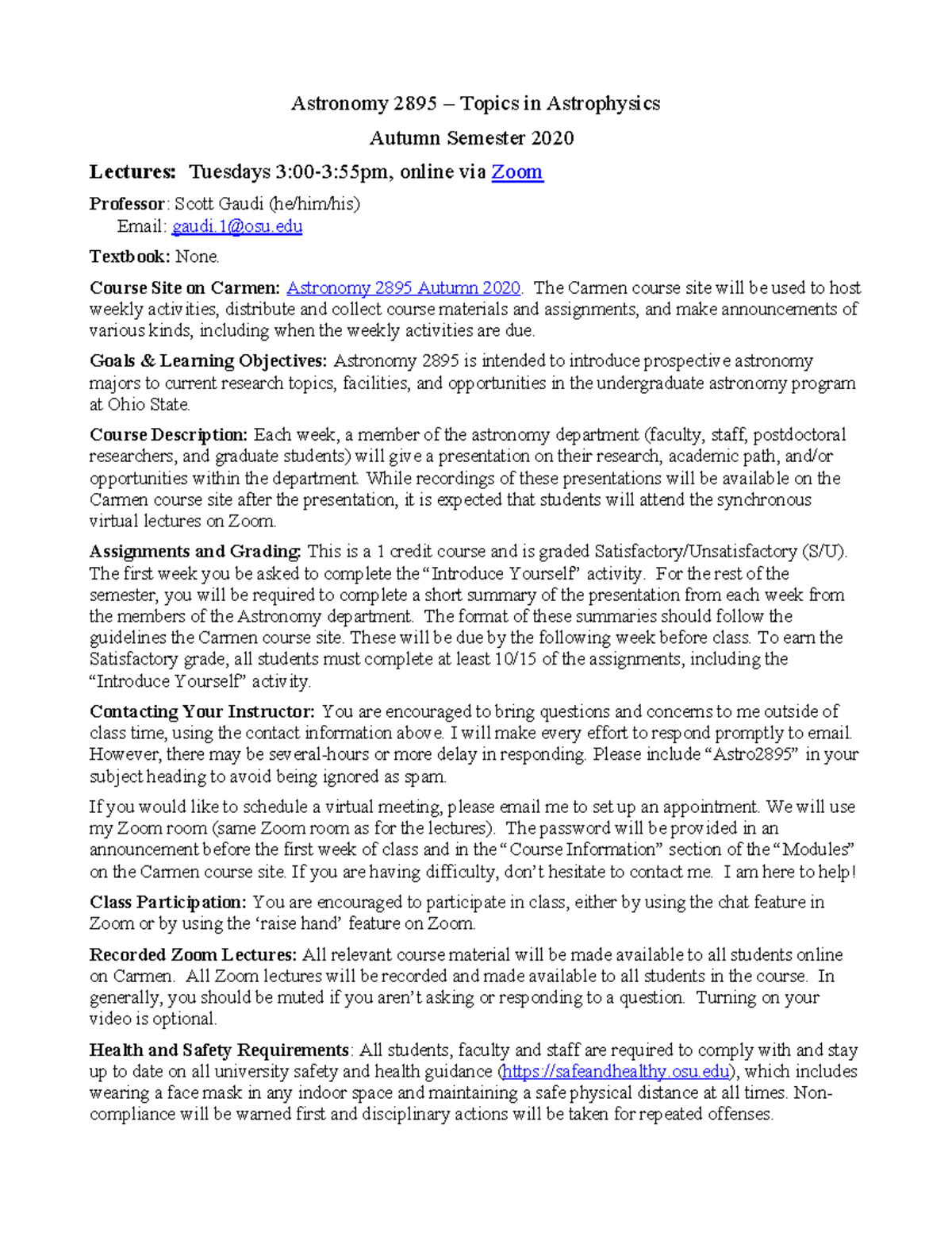 Astronomy 2895 Syllabus - Astronomy 2895 – Topics in Astrophysics ...