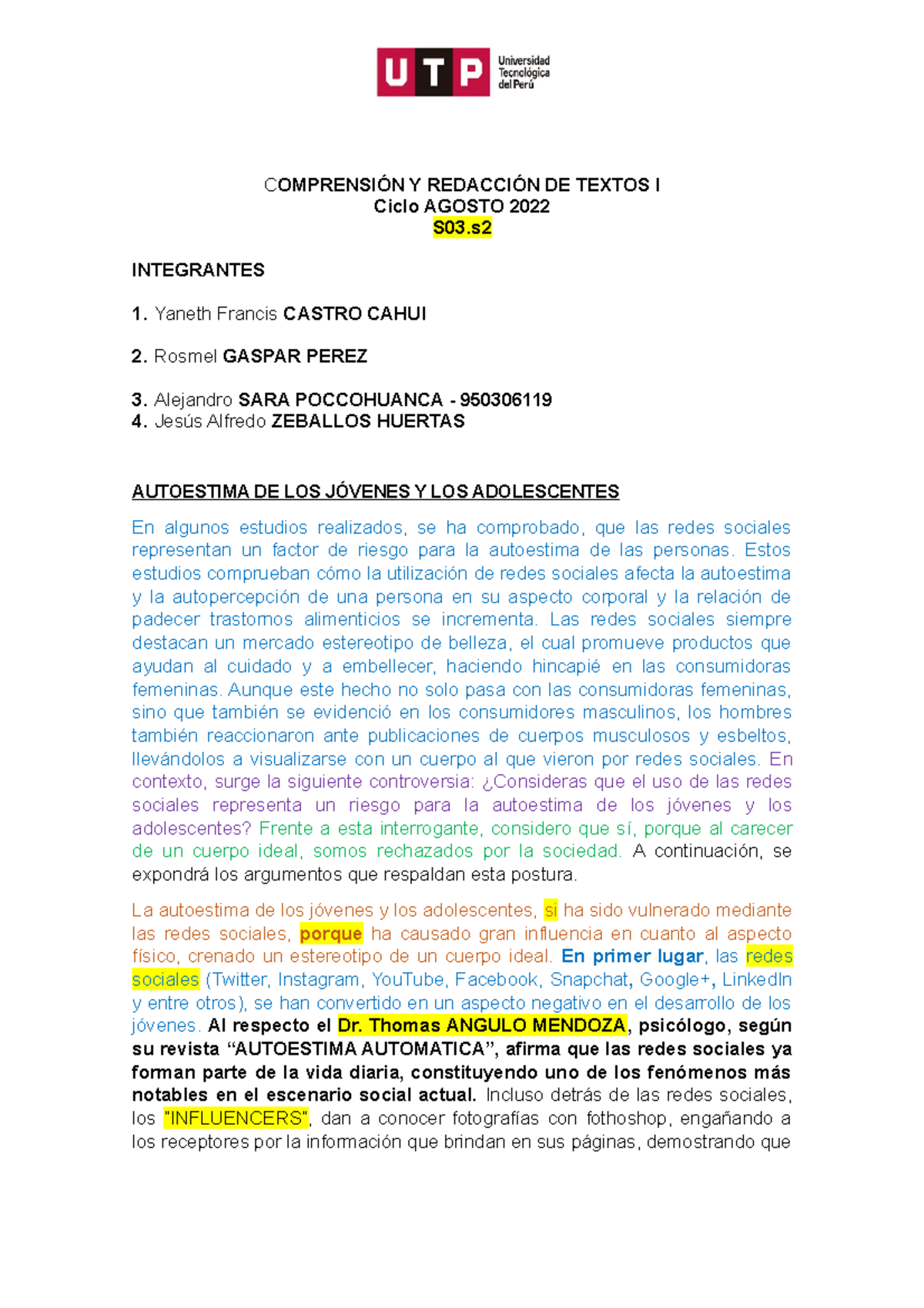 Ultimoooo Comprensión Y Redacción DE Textos I - C OMPRENSIÓN Y ...