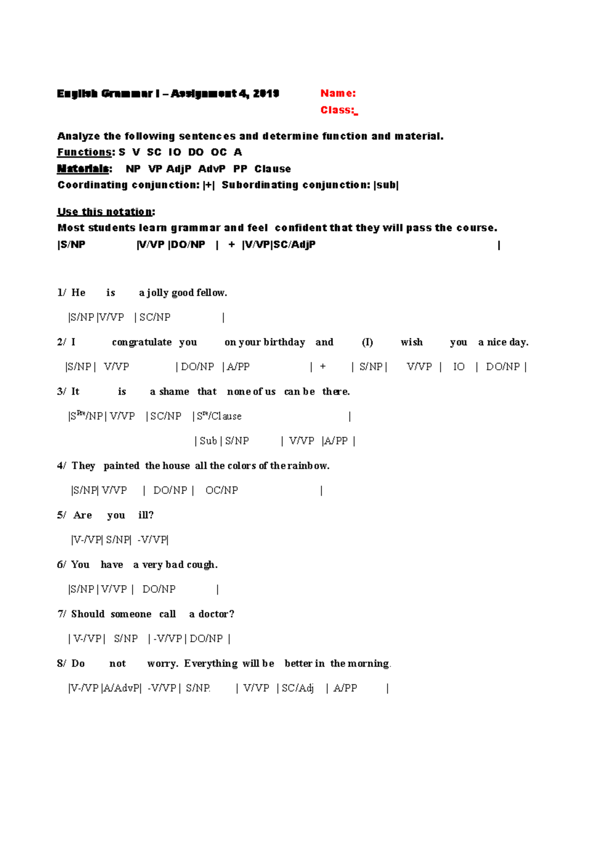 English assignment 3 2021 svar - English Grammar I – Assignment 4 ...