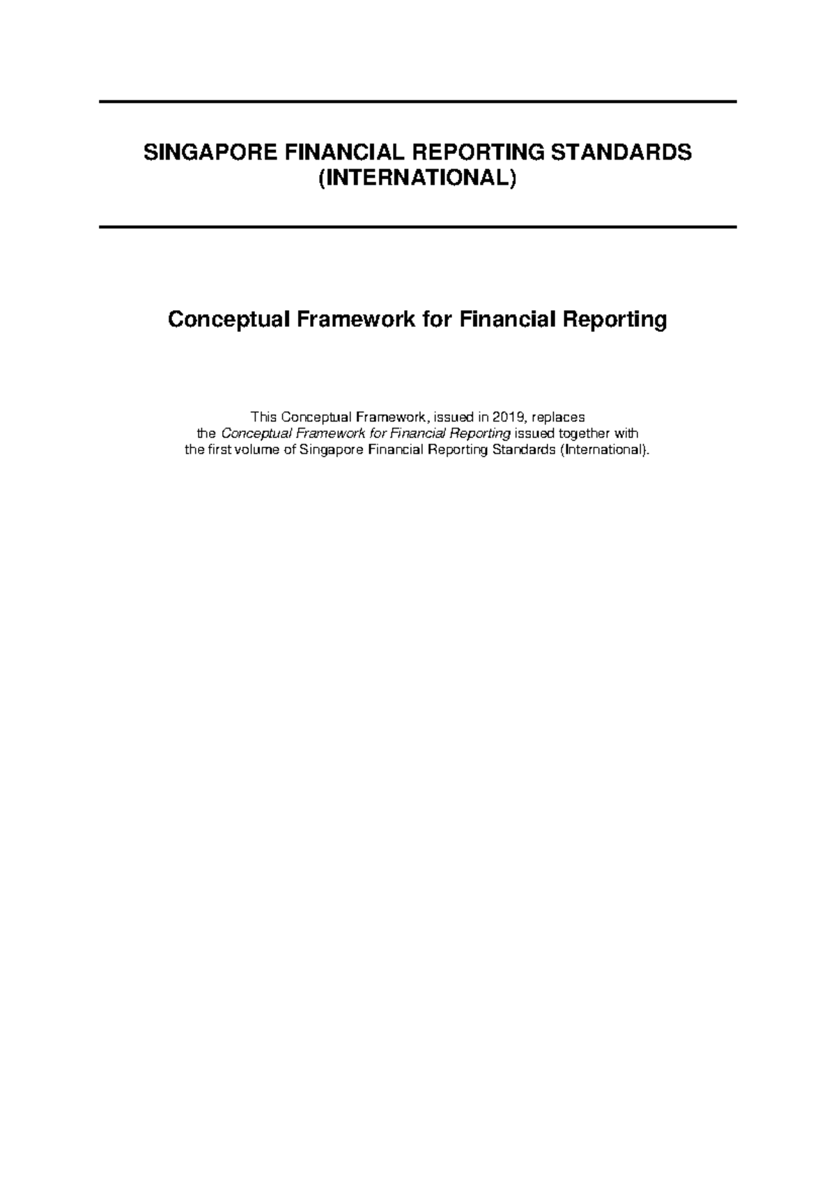 SFRS(I) Conceptual Framework (2020) - SINGAPORE FINANCIAL REPORTING ...