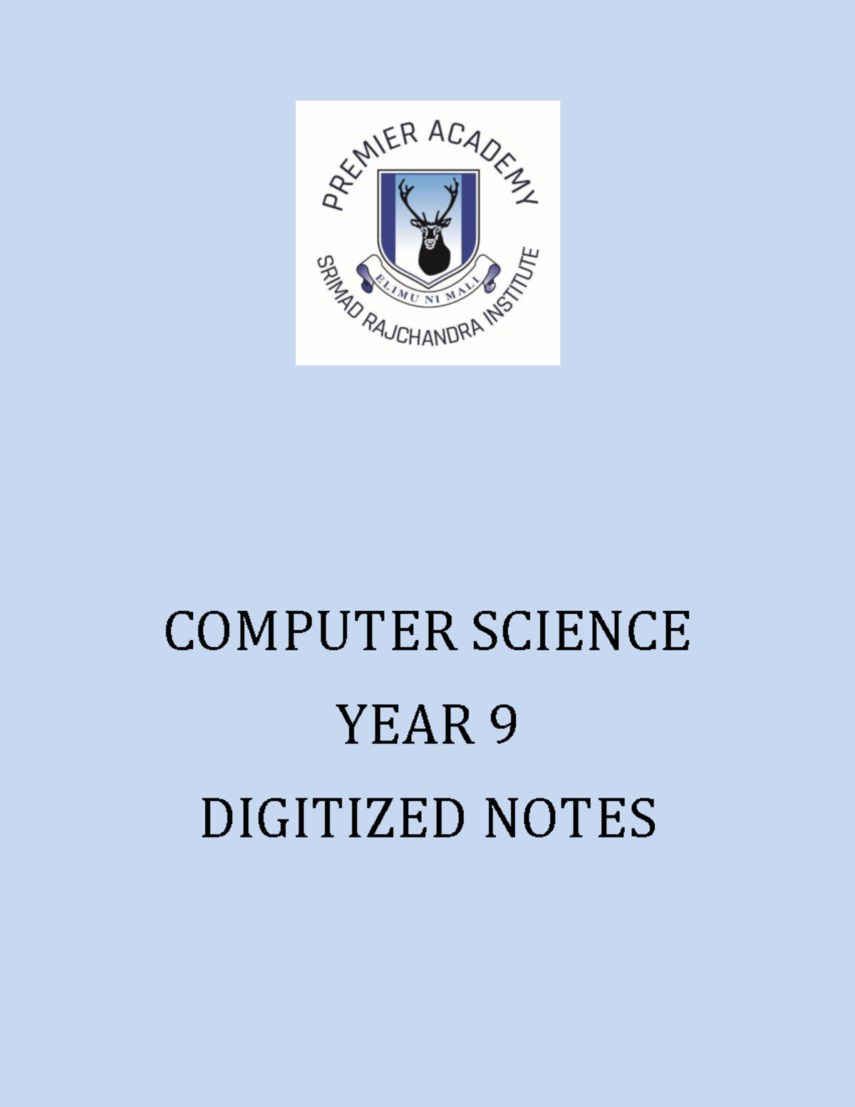 YEAR 9 C.S Digital Currency notes - COMPUTER SCIENCE YEAR 9 DIGITIZED ...