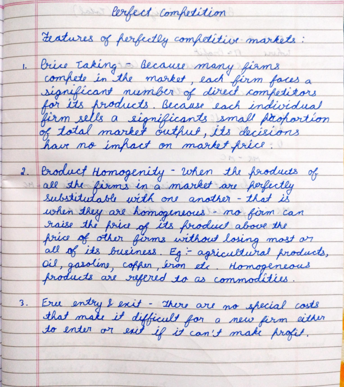 Perfect competition - Notes - BMS2021 - Studocu