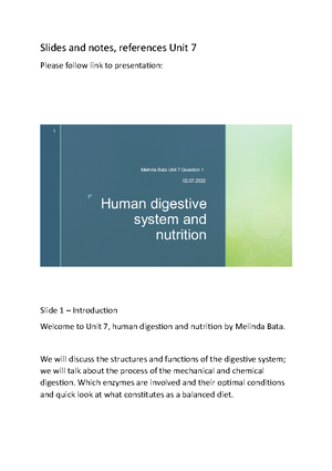 Unit 7 Notes and slides completed - Slides/Notes and References Unit 7 ...