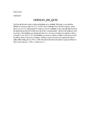 German 202 Presentation - Jeffrey Evans GERMAN GERMAN_202_PRESENTATION ...