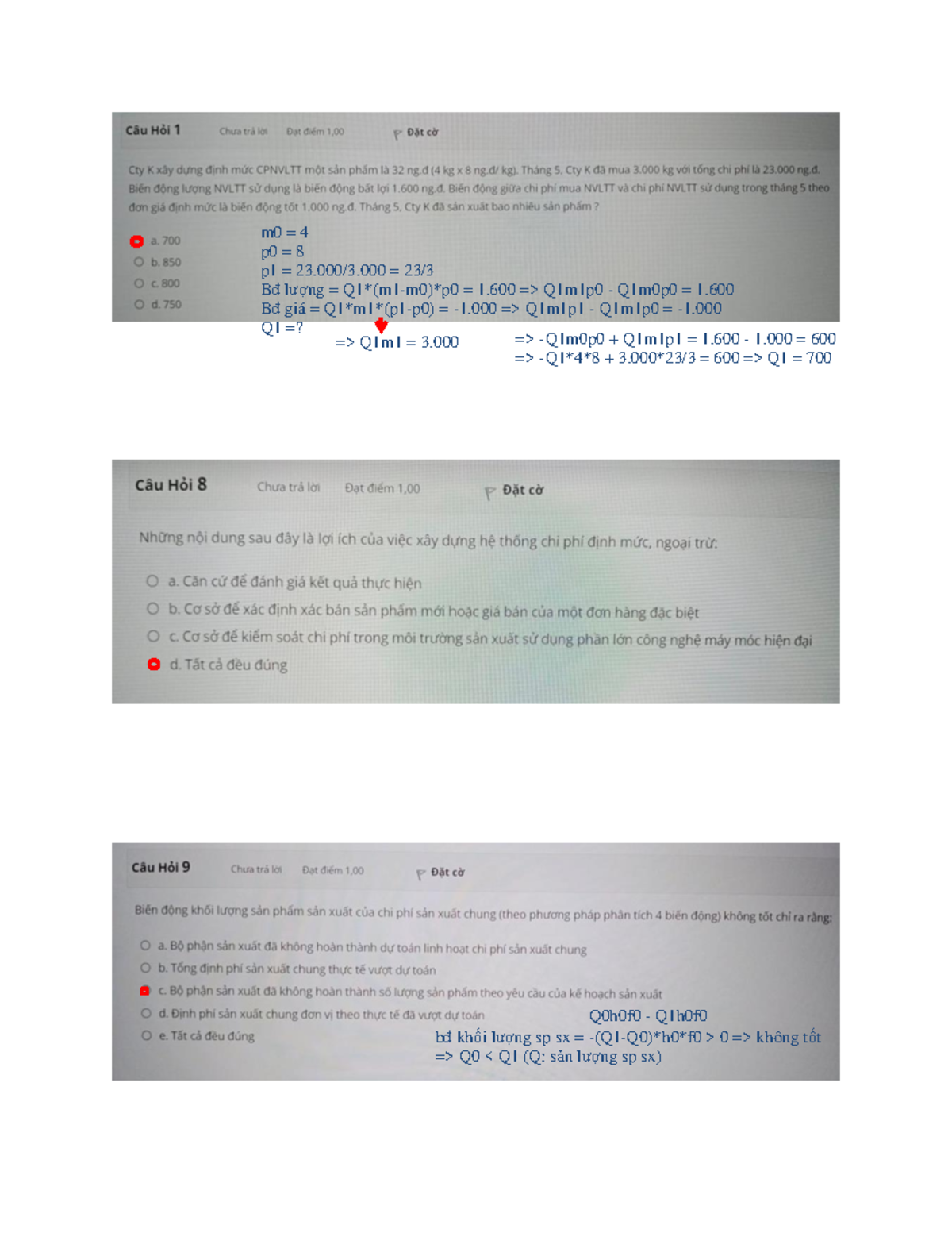 Ktqtri 2 trắc nghiệm c3 đã chuyển đổi 1 - Kế toán quản trị - Studocu