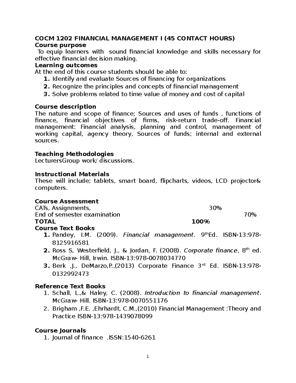 technical writing Assignment-1 How to write - COCM 1202 FINANCIAL ...