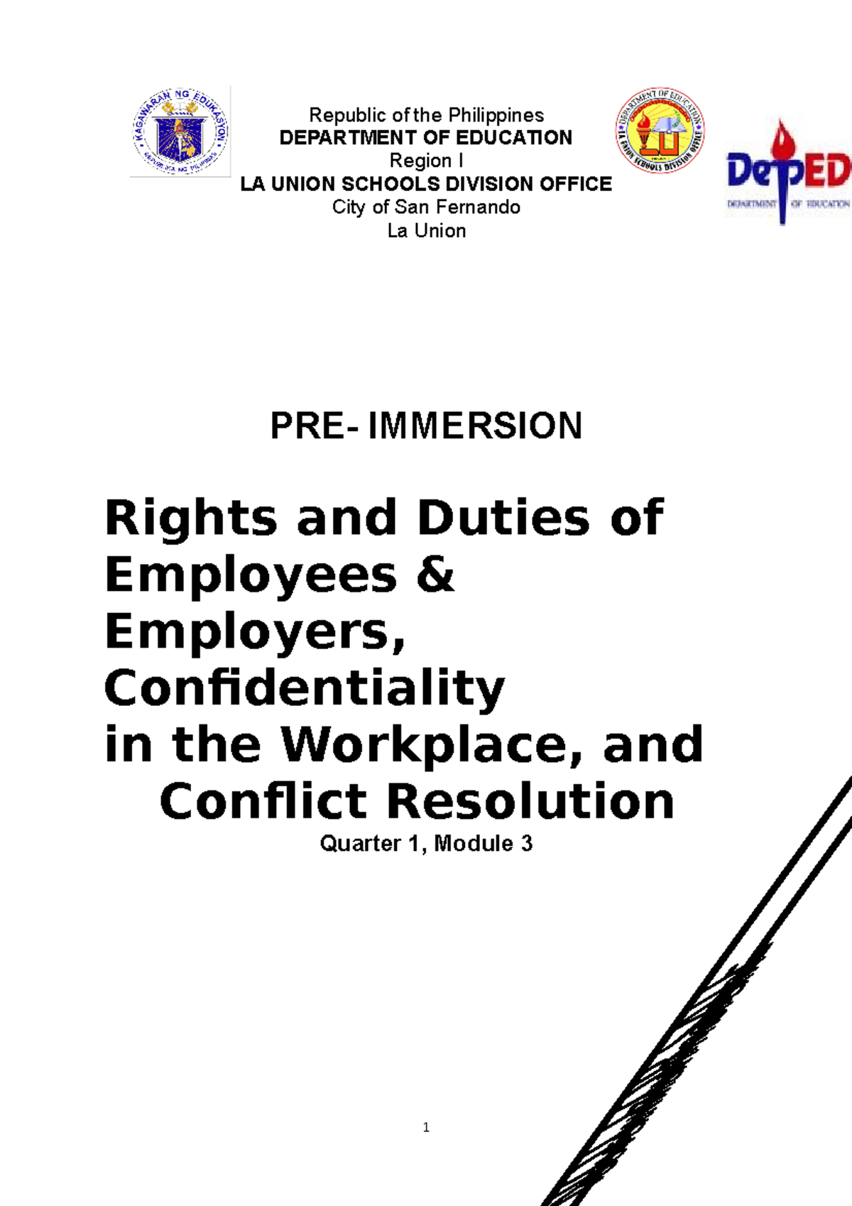 Pre-immersion-4 - Pre-immersion-4 - Republic of the Philippines ...