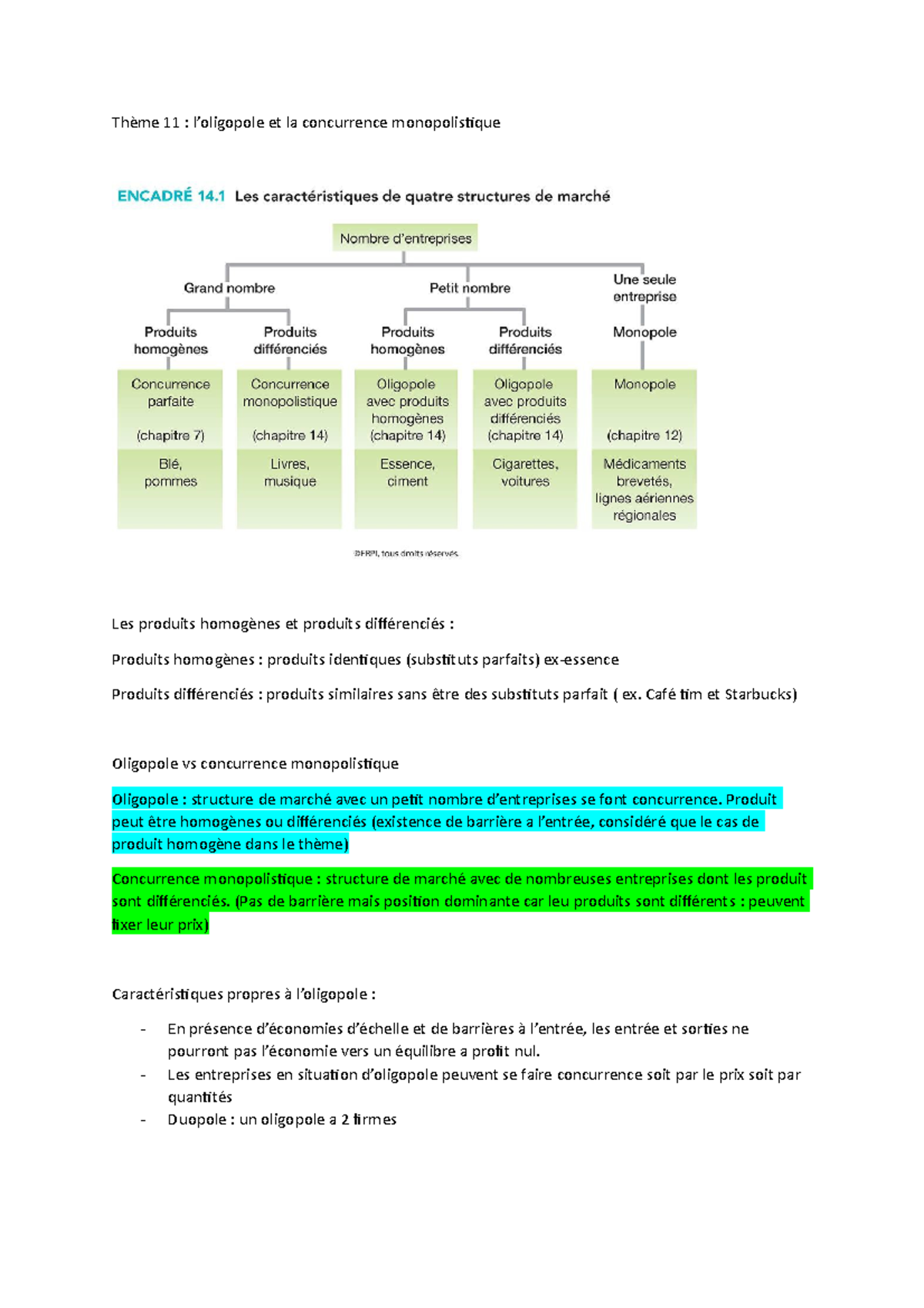 Thème 11 oligopole et concurrence monopolistique - Thème 11 : l ...