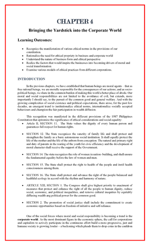 Good Governance Chapters 1 to 5 - Chapter 1 Nature of Morality The nature of morality must be ...