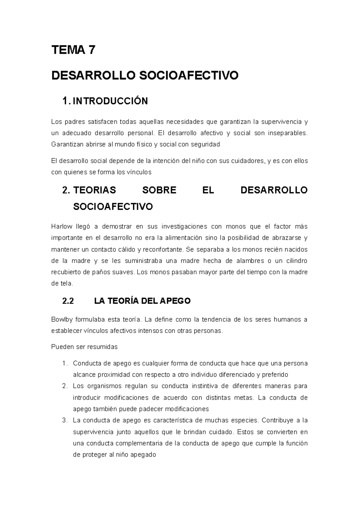 TEMA 7. Desarrollo Socioafectivo - TEMA 7 DESARROLLO SOCIOAFECTIVO 1ÓN ...